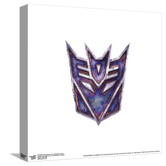 Gallery Pops Transformers One - Decepticon Icon Canvas Wall Art ...