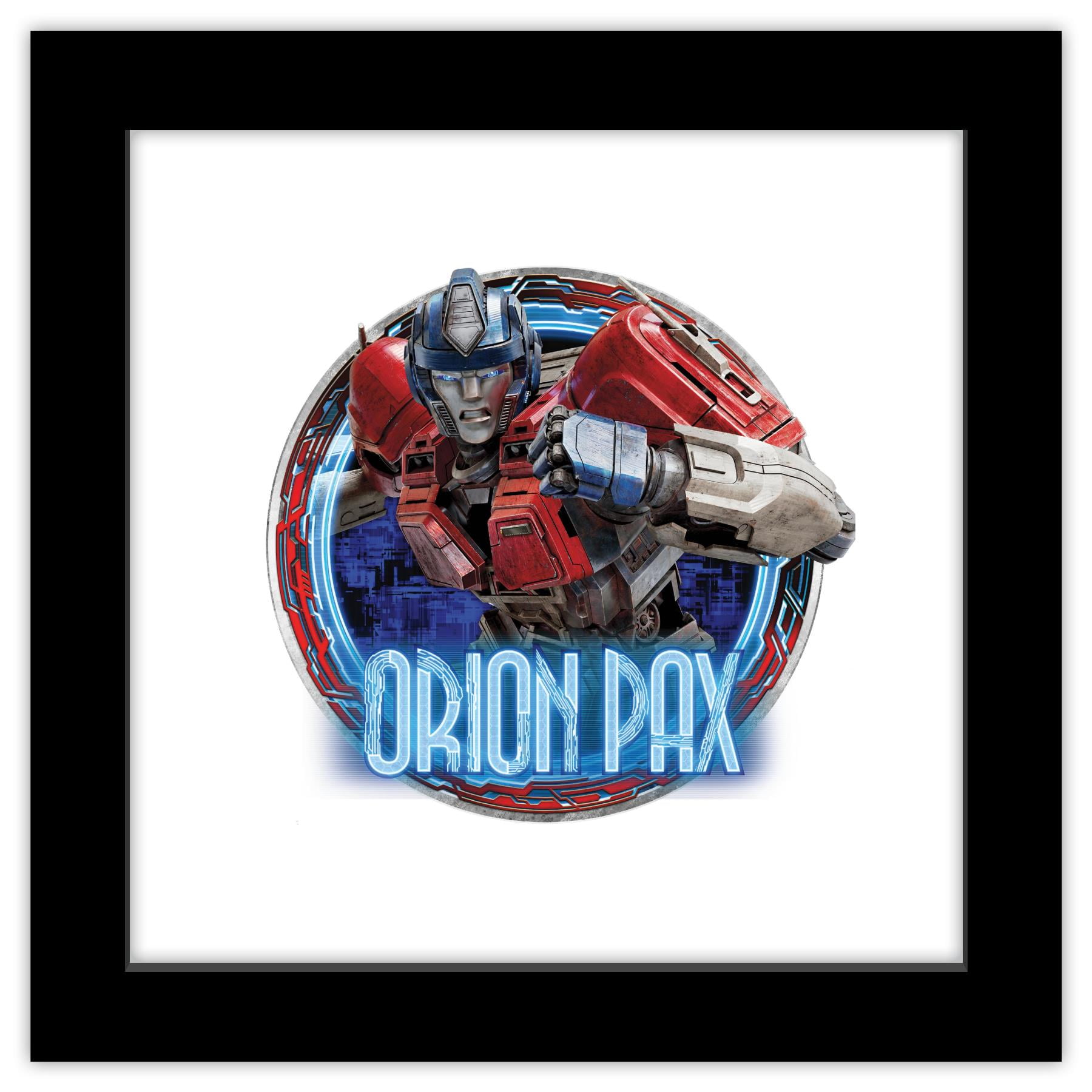 Gallery Pops Transformers One - Orion Pax Tech Badge Wall Art, Black ...