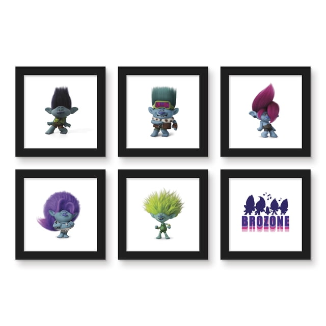 Gallery Pops Trolls Band Together - Brozone Wall Art Bundle (6-Pack ...