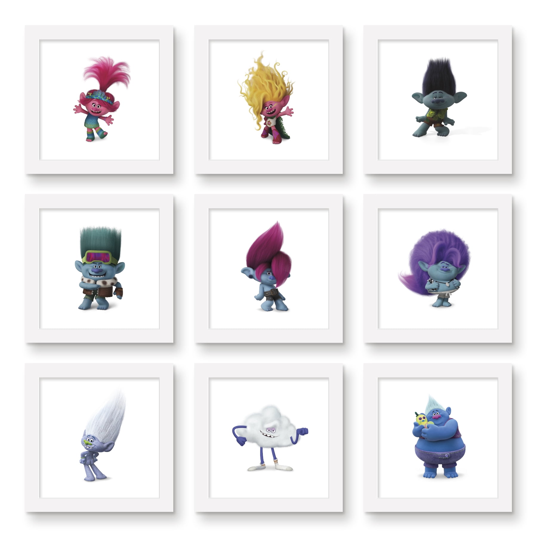 Gallery Pops Trolls Band Together - Character Wall Art Bundle (9-Pack ...
