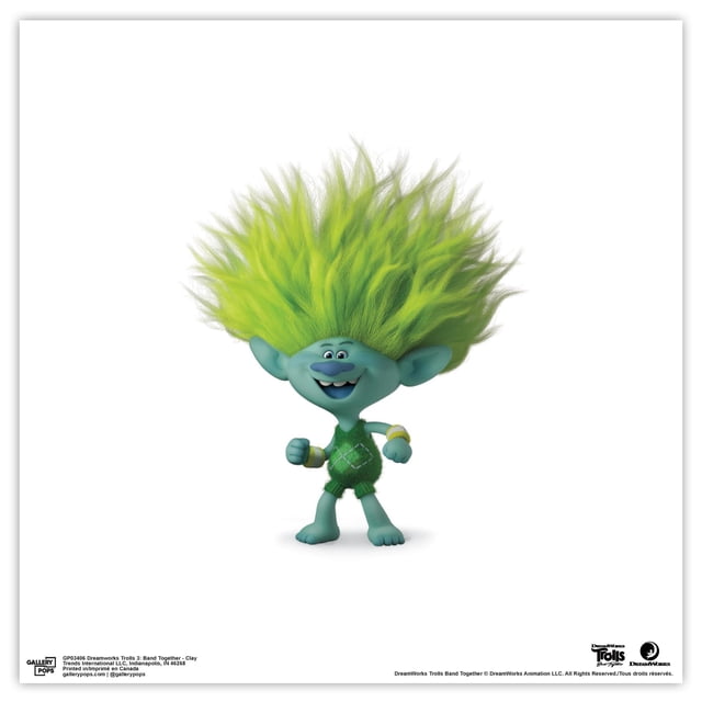 Gallery Pops Trolls Band Together Clay Wall Art Unframed Version 12 7761