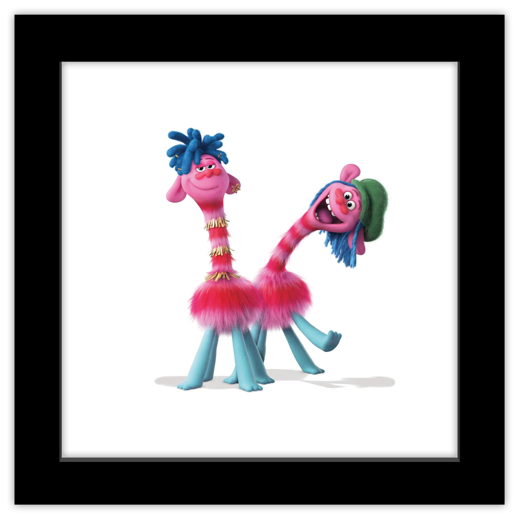 Gallery Pops Trolls Band Together - Cooper and Prince D Wall Art, Black ...