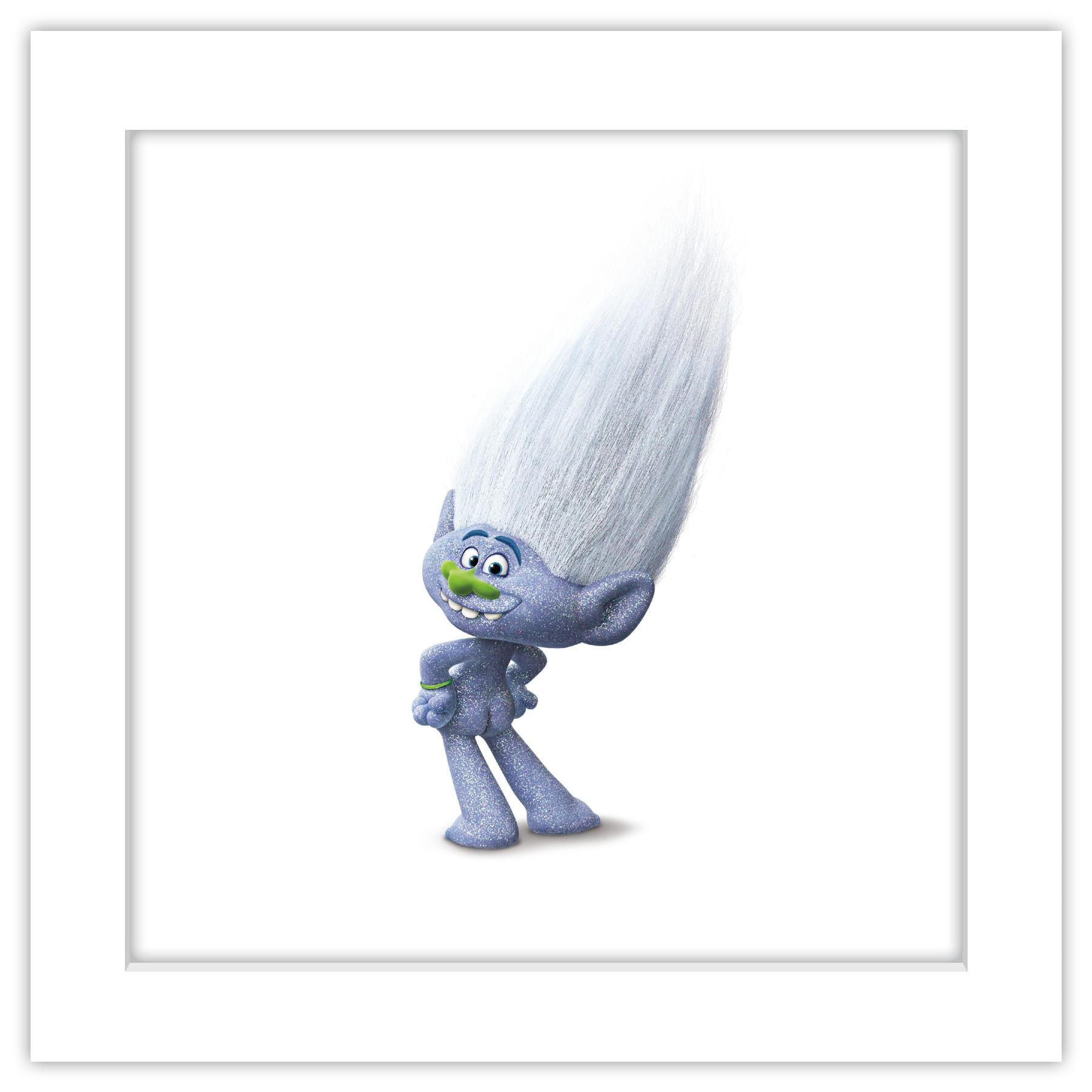Gallery Pops Trolls Band Together - Guy Diamond Wall Art, White Framed ...