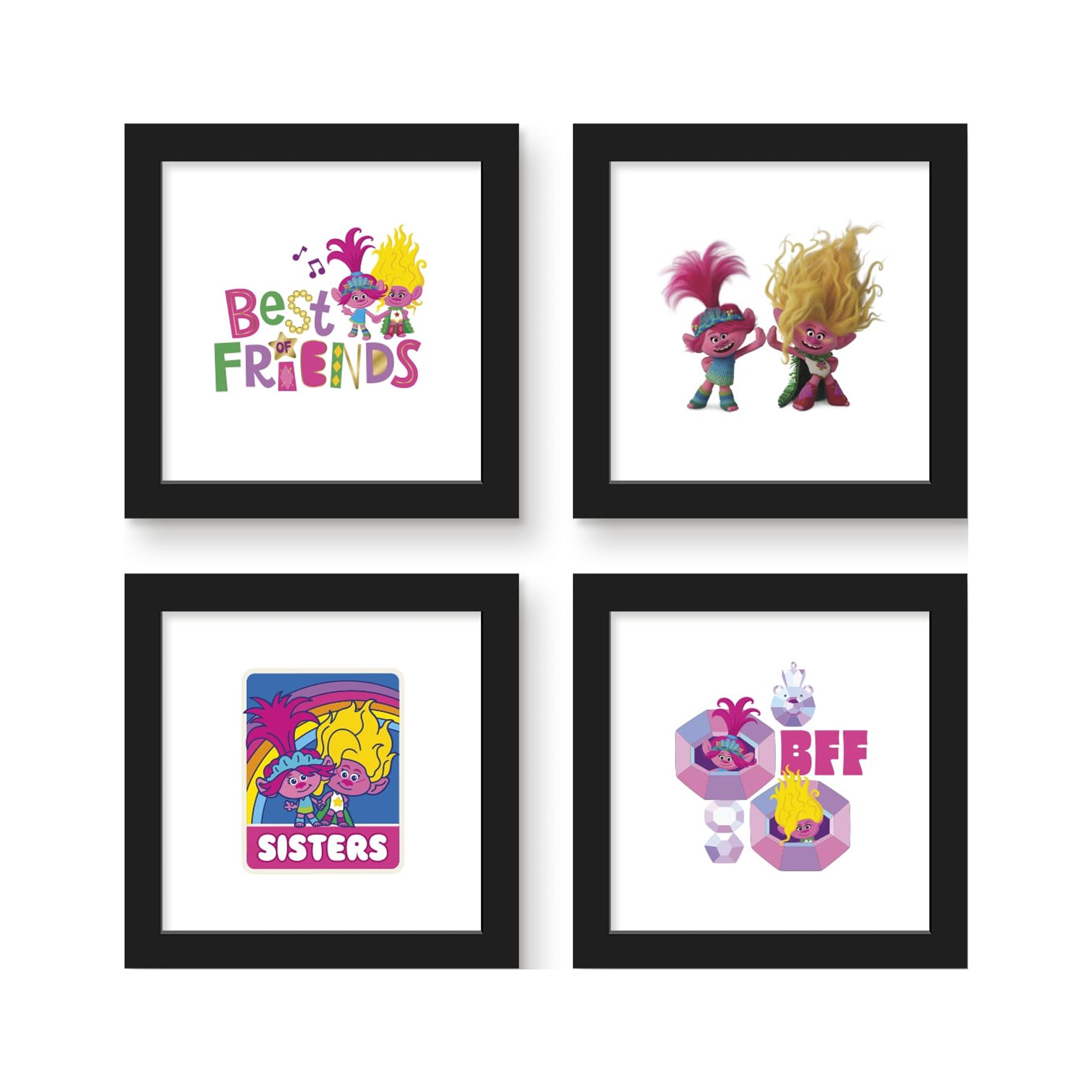 Gallery Pops Trolls Band Together - Poppy Viva Wall Art Bundle (4-Pack ...