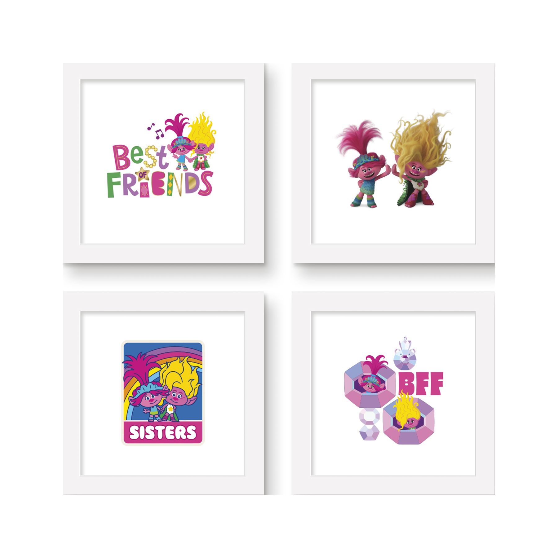 Gallery Pops Trolls Band Together - Poppy Viva Wall Art Bundle (4-Pack ...