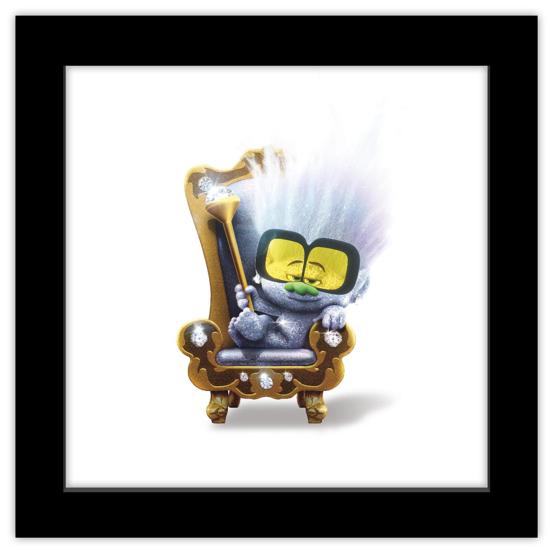 Gallery Pops Trolls Band Together - Tiny Diamond Wall Art, Black Framed ...