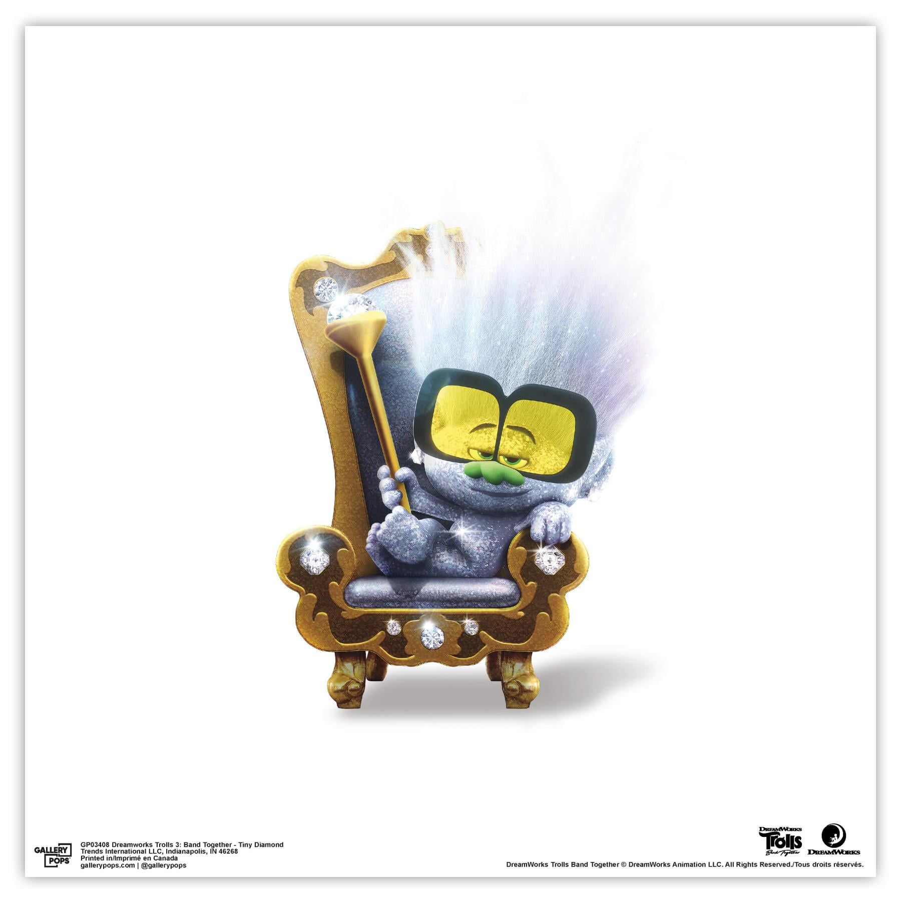 Gallery Pops Trolls Band Together - Tiny Diamond Wall Art, Unframed ...