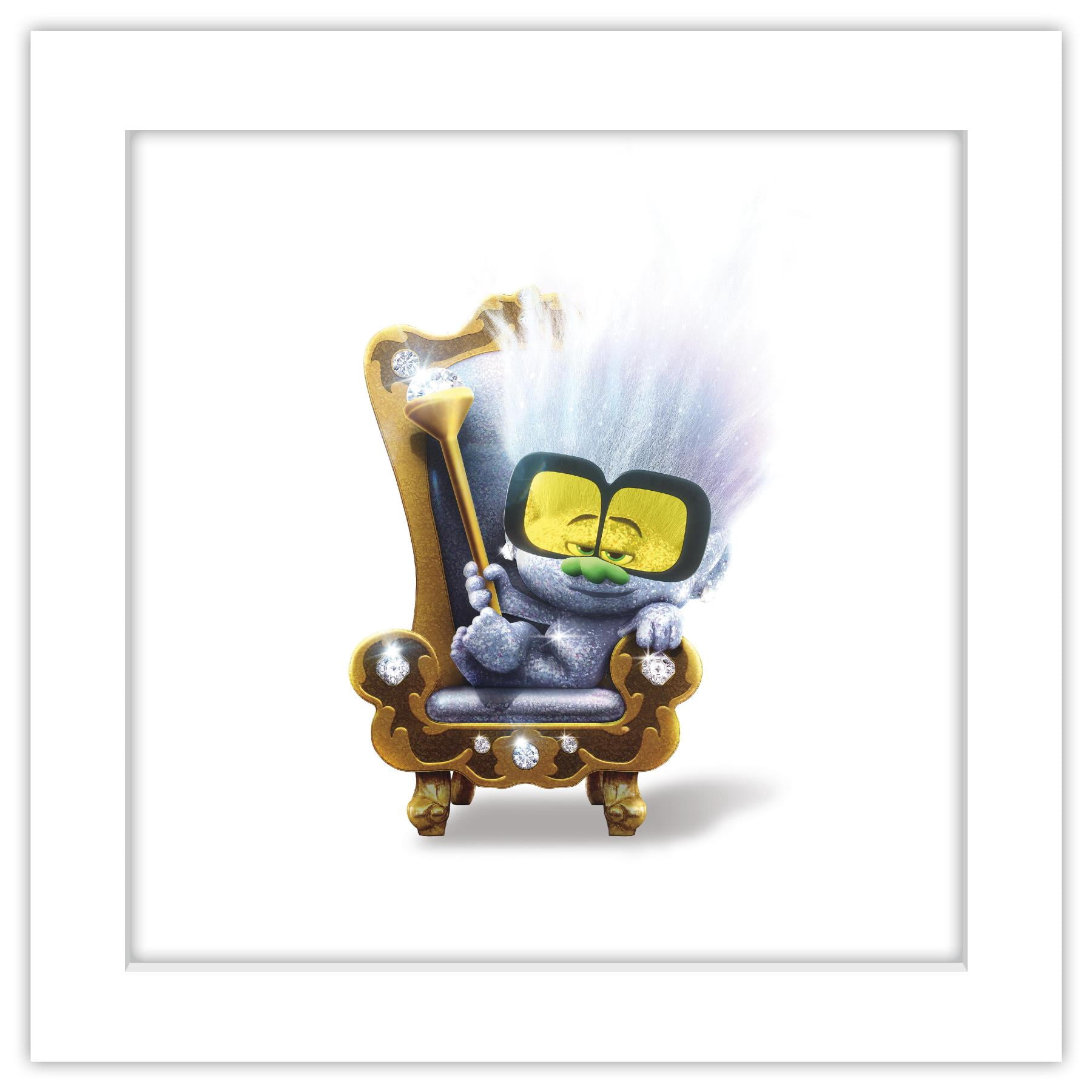 Gallery Pops Trolls Band Together - Tiny Diamond Wall Art, White Framed ...