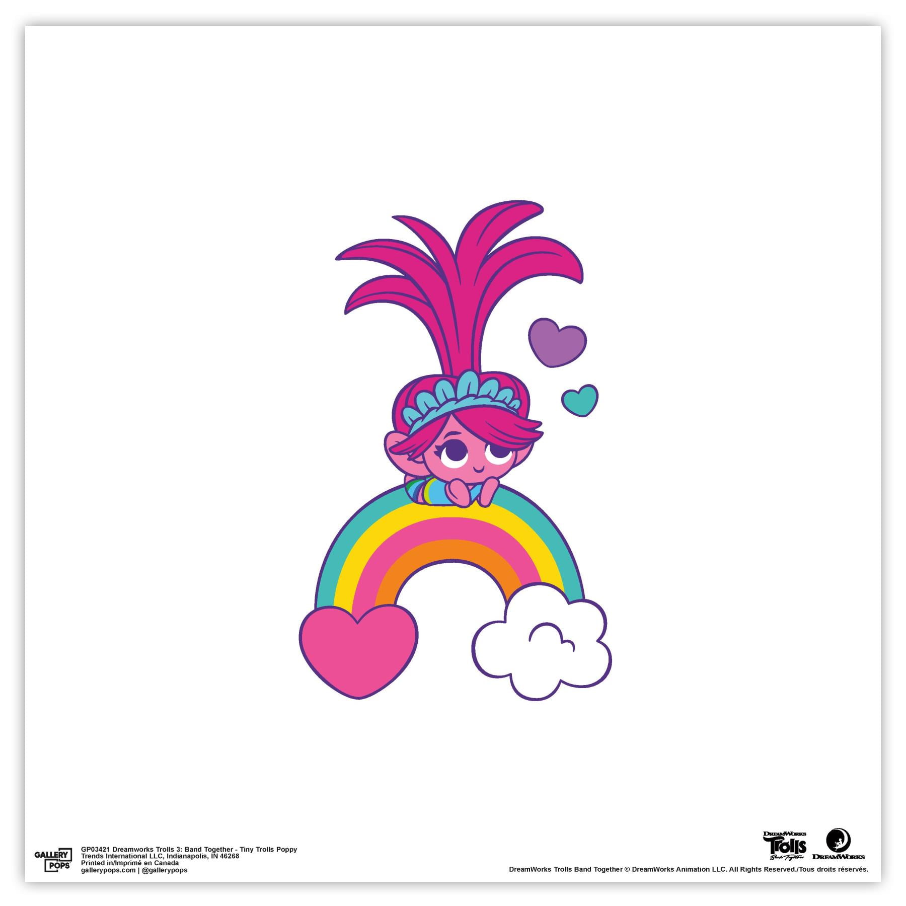 Gallery Pops Trolls Band Together - Tiny Trolls Poppy Wall Art ...