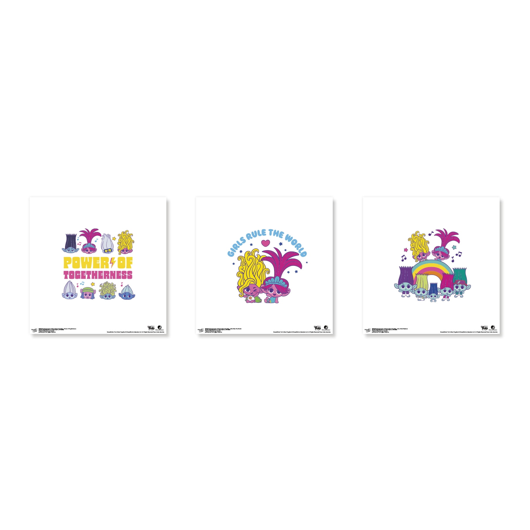Gallery Pops Trolls Band Together - Togetherness Wall Art Bundle (3 ...