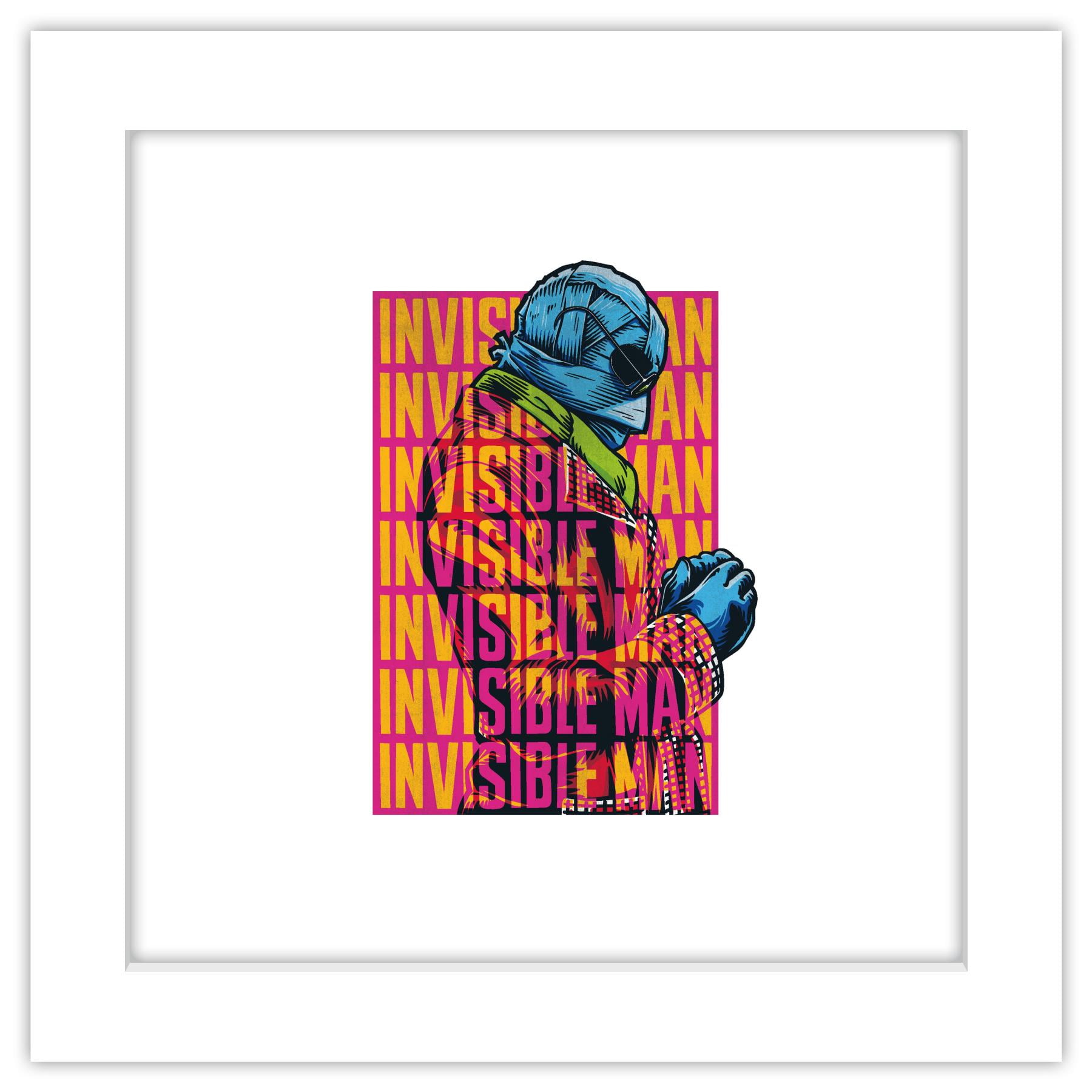 Gallery Pops Universal Monsters - Invisible Man Text Graphic Wall Art ...
