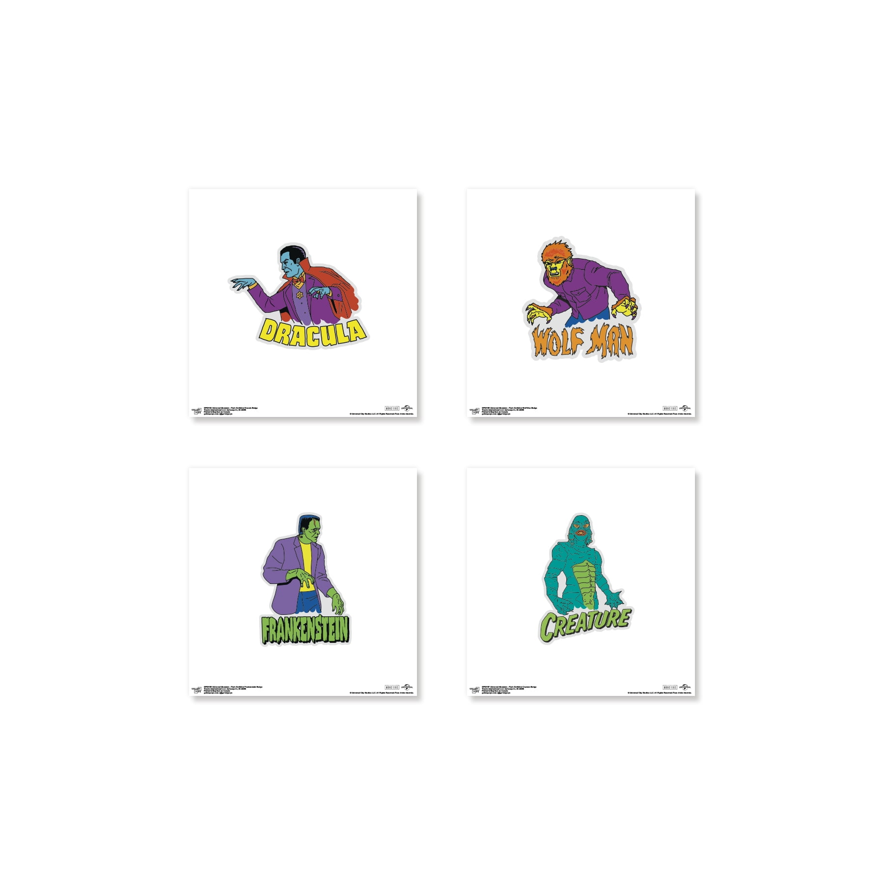 Gallery Pops Universal Monsters - Punk Scribbler Sticker Wall Art ...