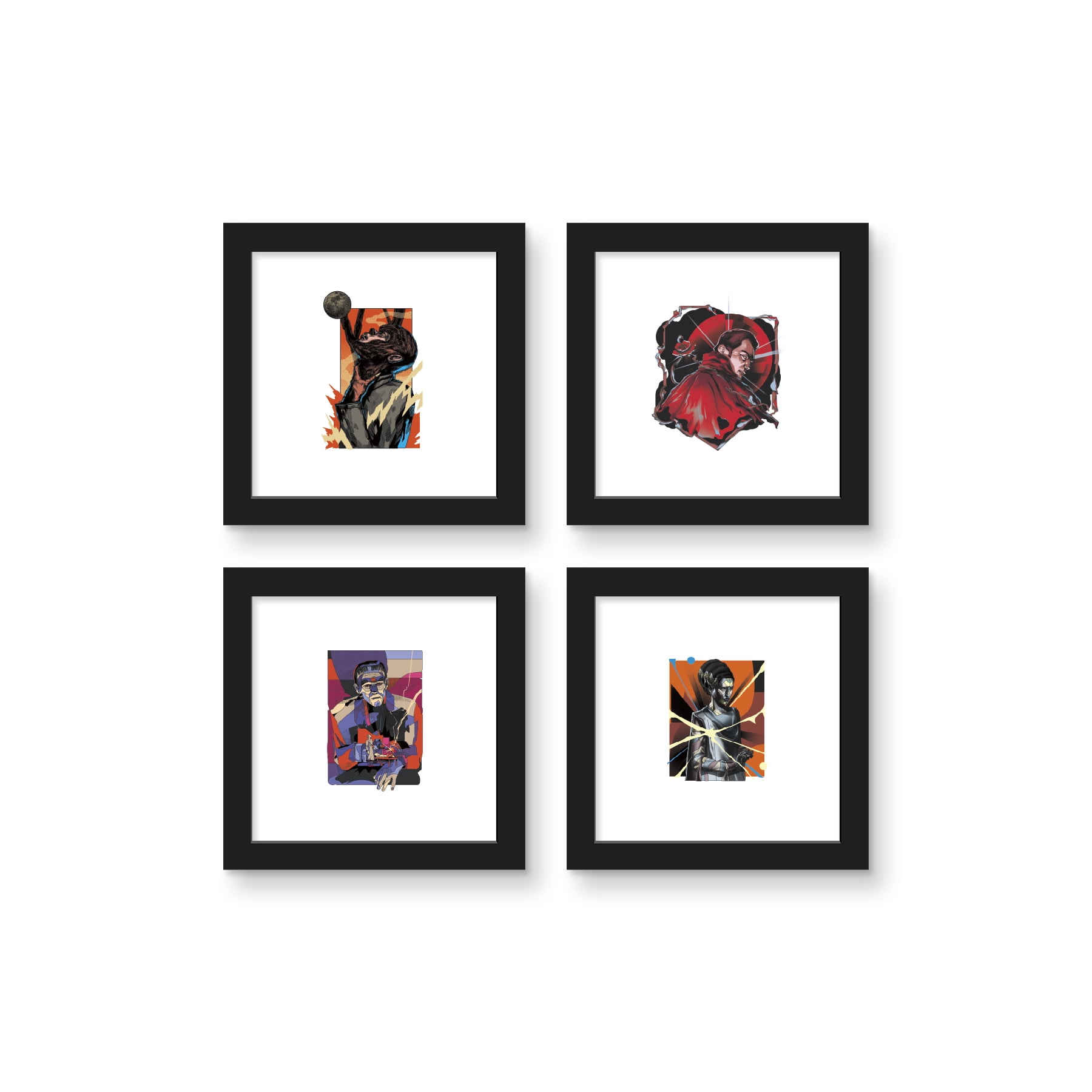 Gallery Pops Universal Monsters - Smithe One Wall Art Bundle (4-Pack ...