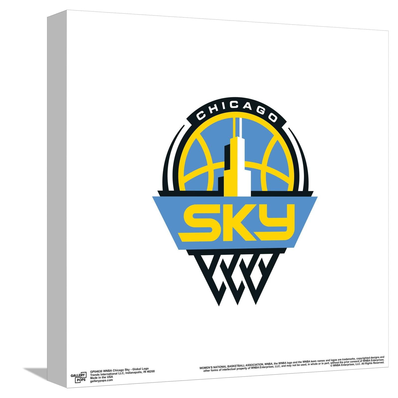 Gallery Pops WNBA Chicago Sky - Global Logo Canvas Wall Art, Unframed ...