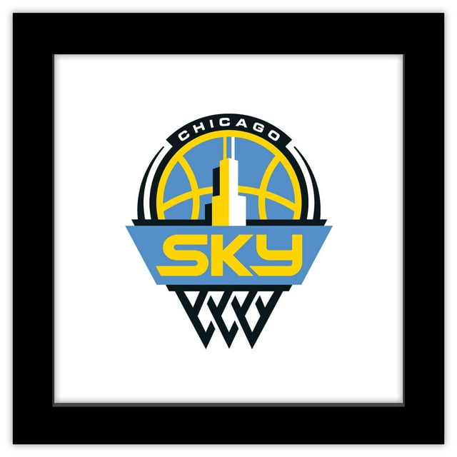 Gallery Pops WNBA Chicago Sky - Global Logo Wall Art, Black Framed ...