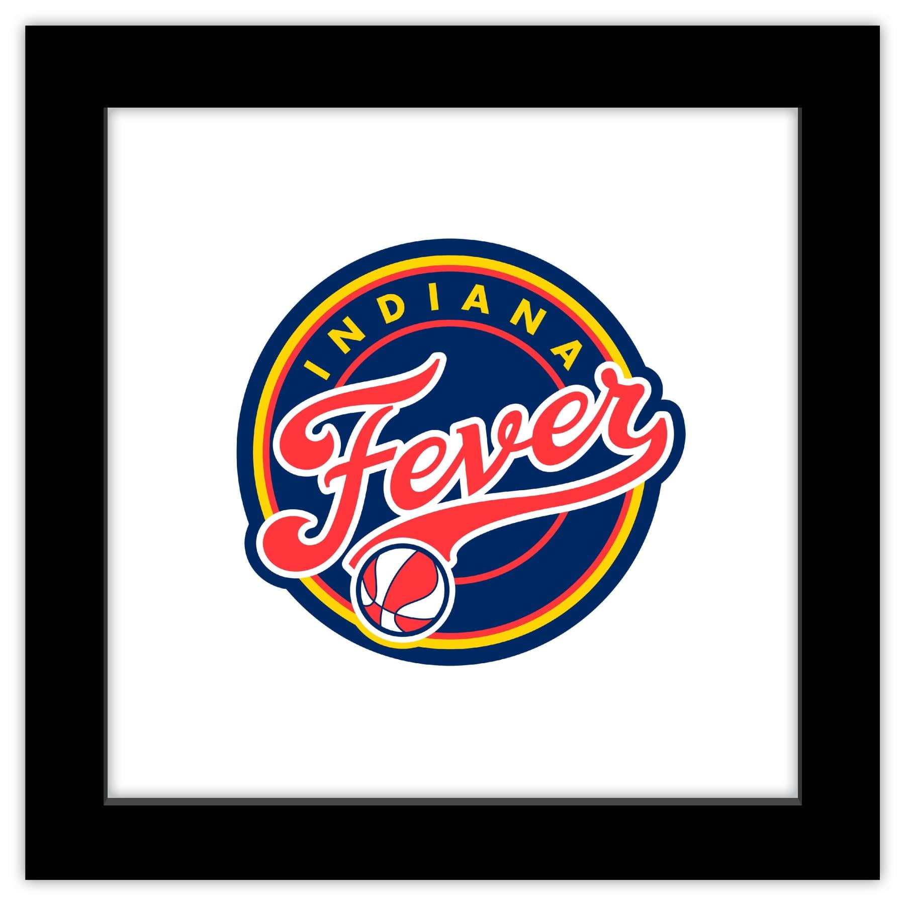 Gallery Pops WNBA Indiana Fever - Primary Logo Wall Art, Black Framed ...