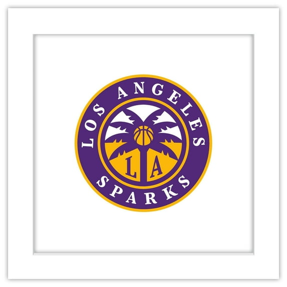 Gallery Pops WNBA Los Angeles Sparks - Global Logo Wall Art, White ...