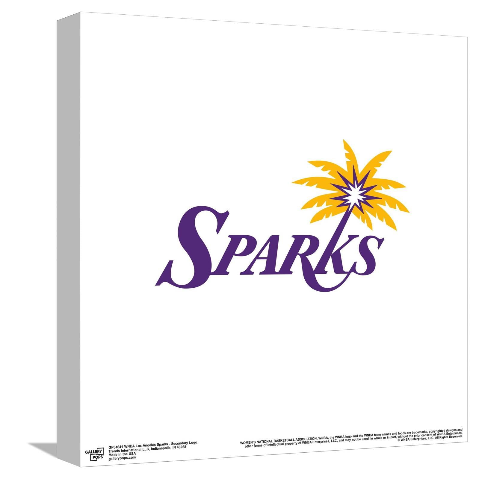 Gallery Pops WNBA Los Angeles Sparks - Secondary Logo Canvas Wall Art ...