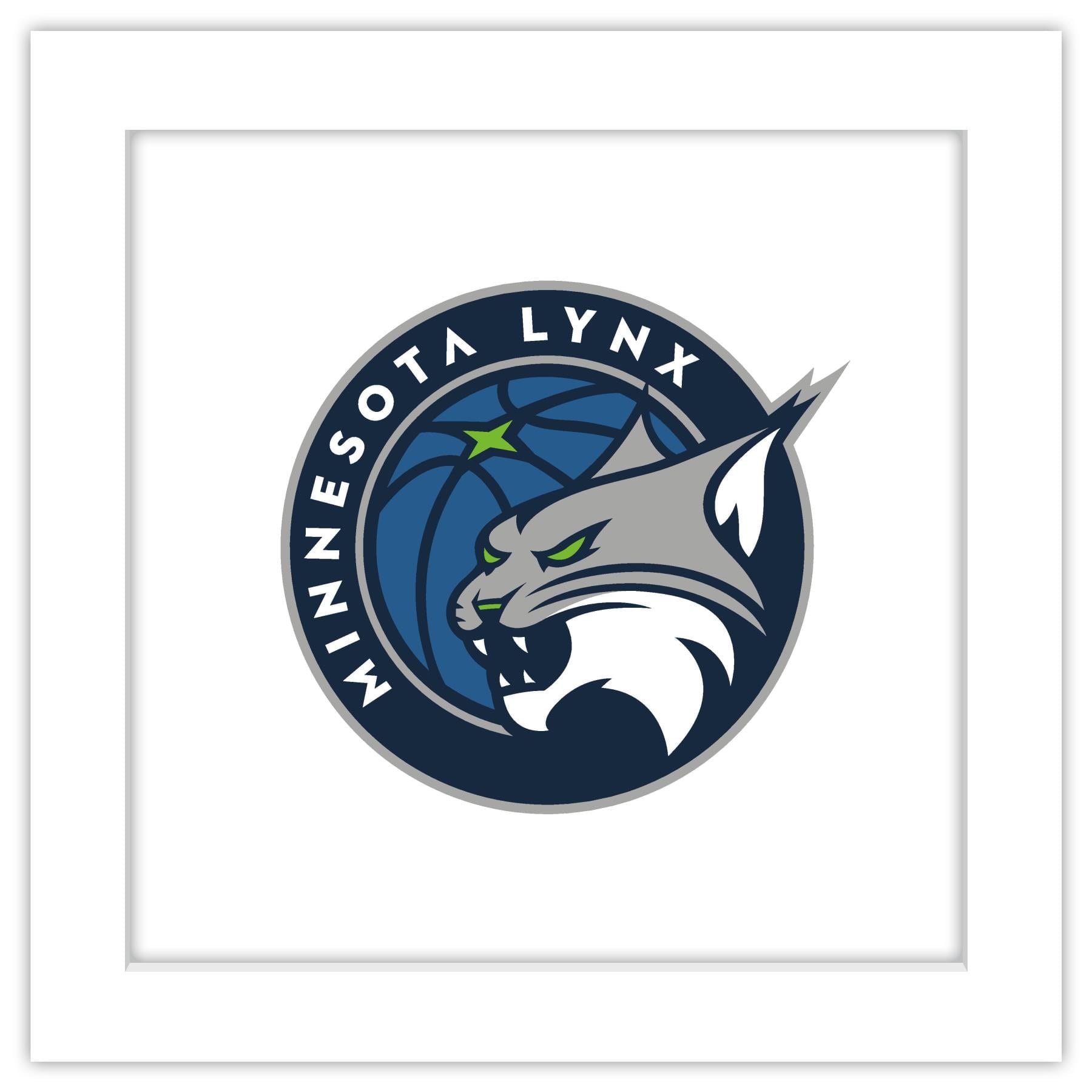 Gallery Pops WNBA Minnesota Lynx - Global Logo Wall Art, White Framed ...