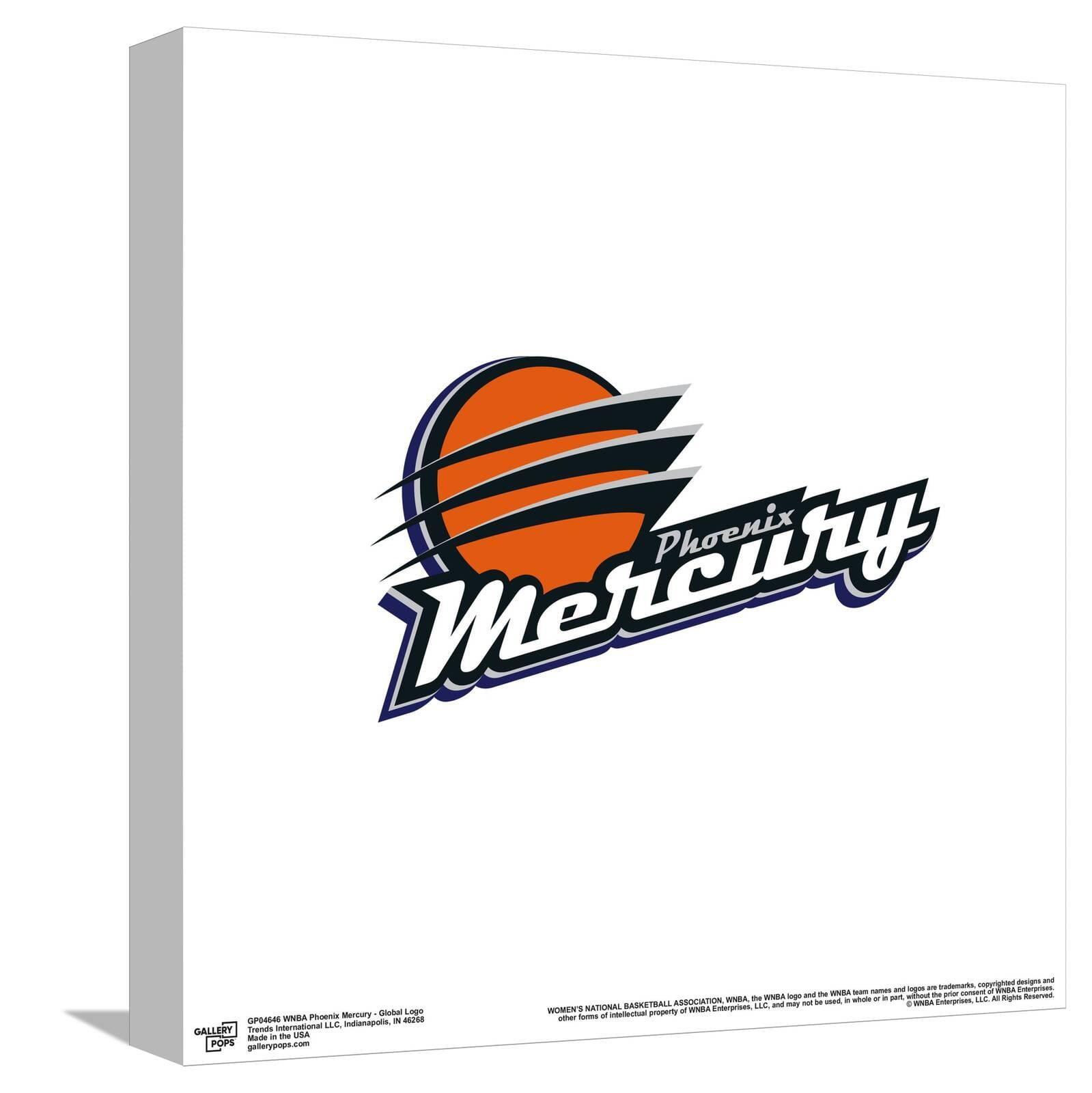 Gallery Pops WNBA Phoenix Mercury - Global Logo Canvas Wall Art ...