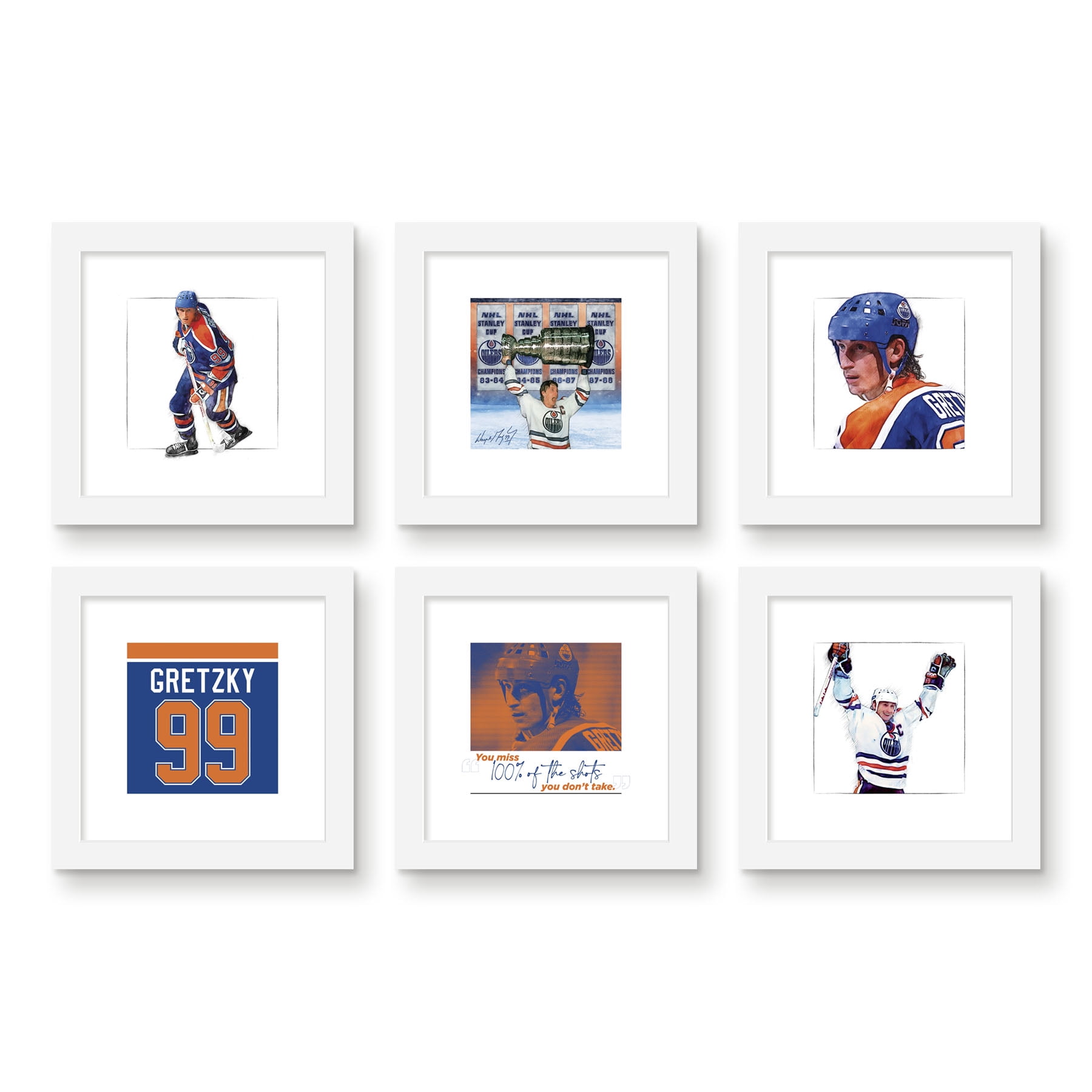 Gallery Pops Wayne Gretzky - Oilers Wall Art Bundle (6-Pack) - Walmart.com