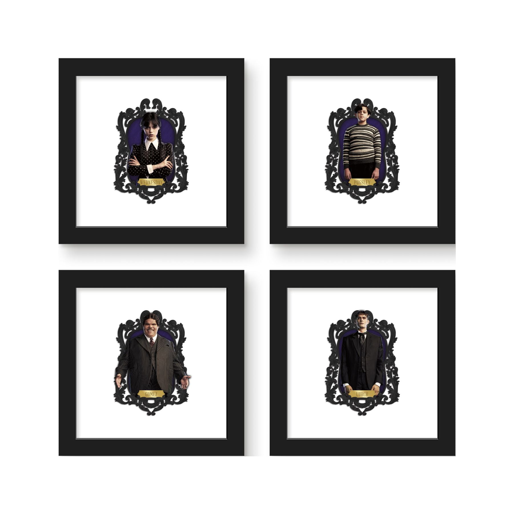 Gallery Pops Wednesday - Addams Family Gallery Wall Art Bundle (4-Pack ...