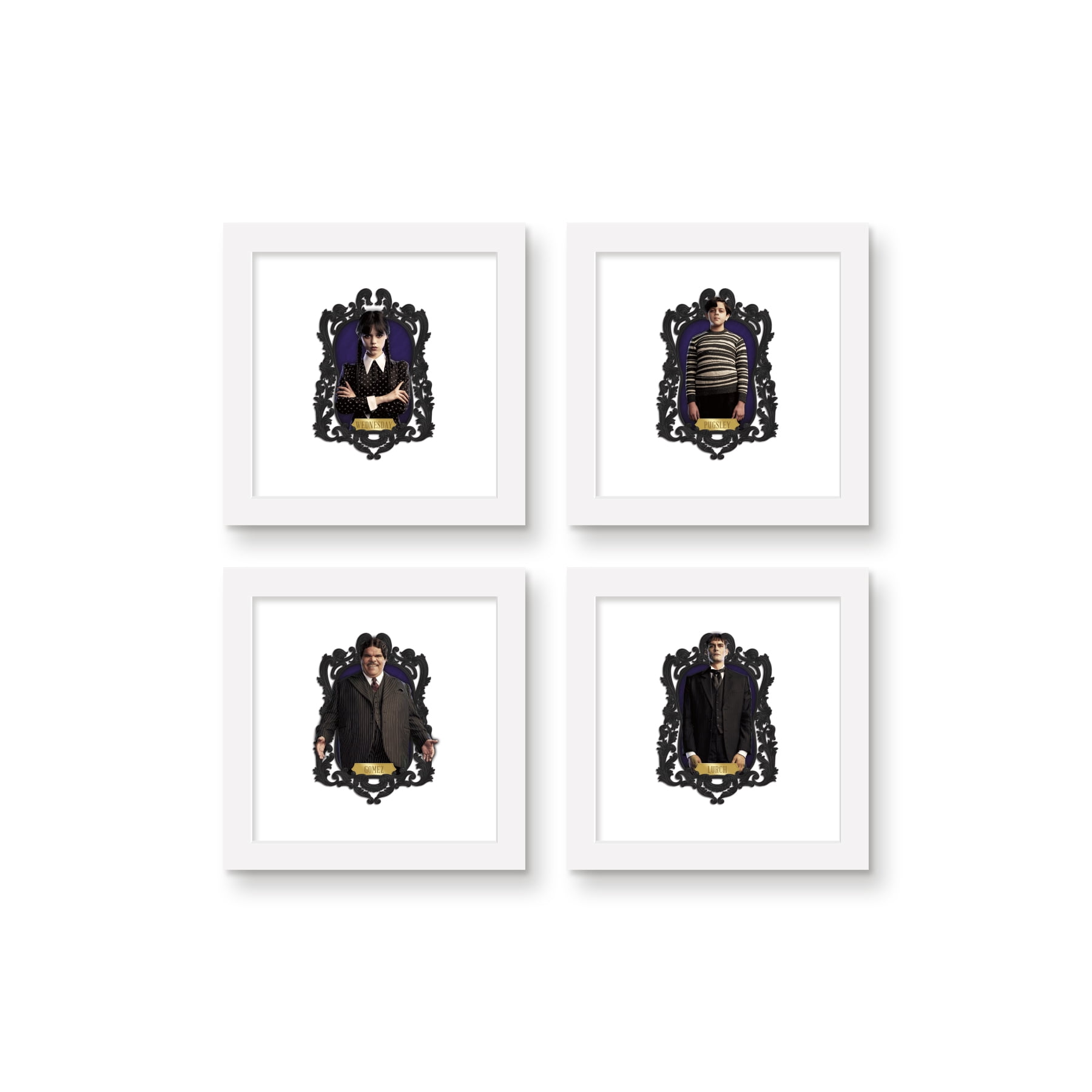 Gallery Pops Wednesday - Addams Family Gallery Wall Art Bundle (4-Pack ...