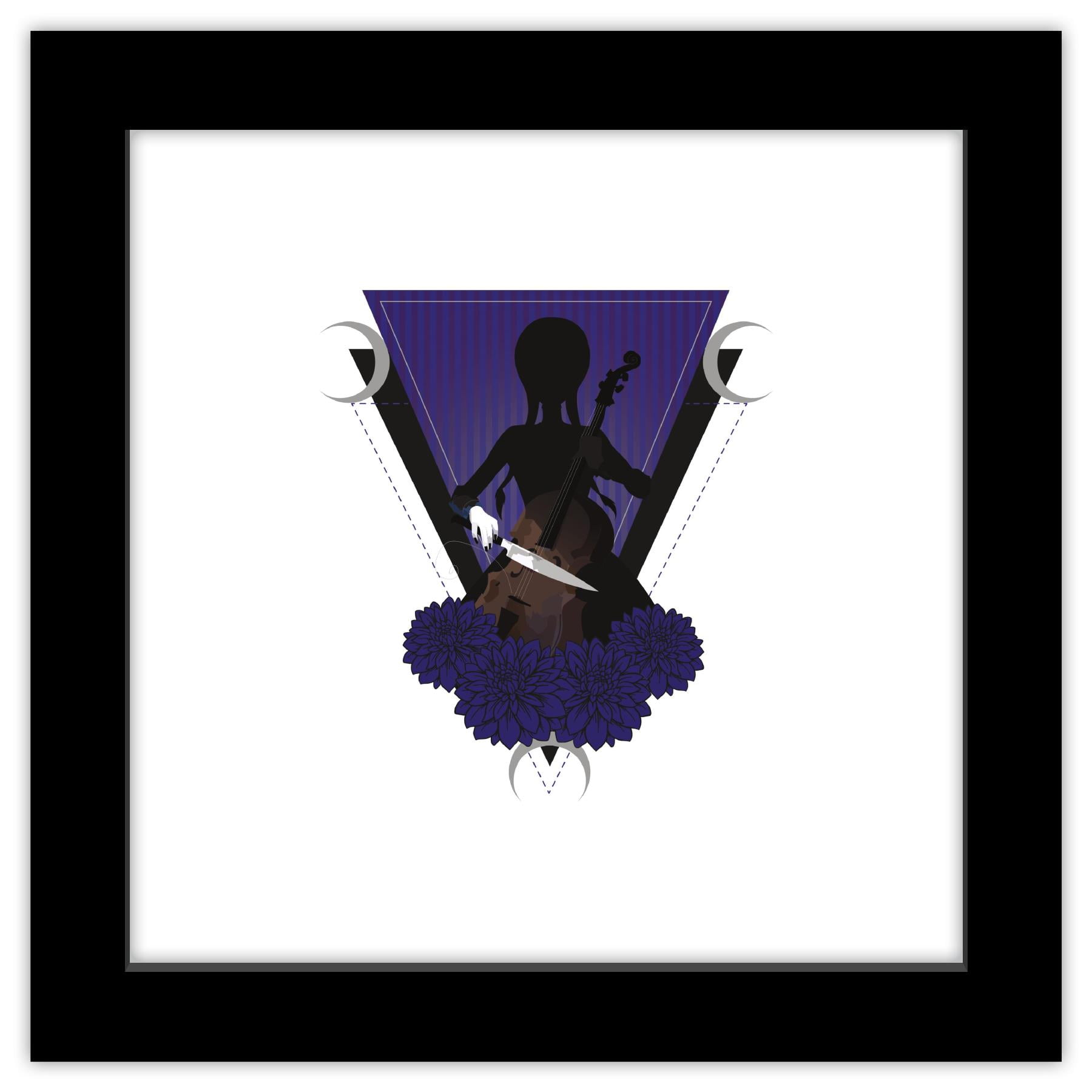 Gallery Pops Wednesday - Cello Wall Art, Black Framed Version, 12" x 12 ...