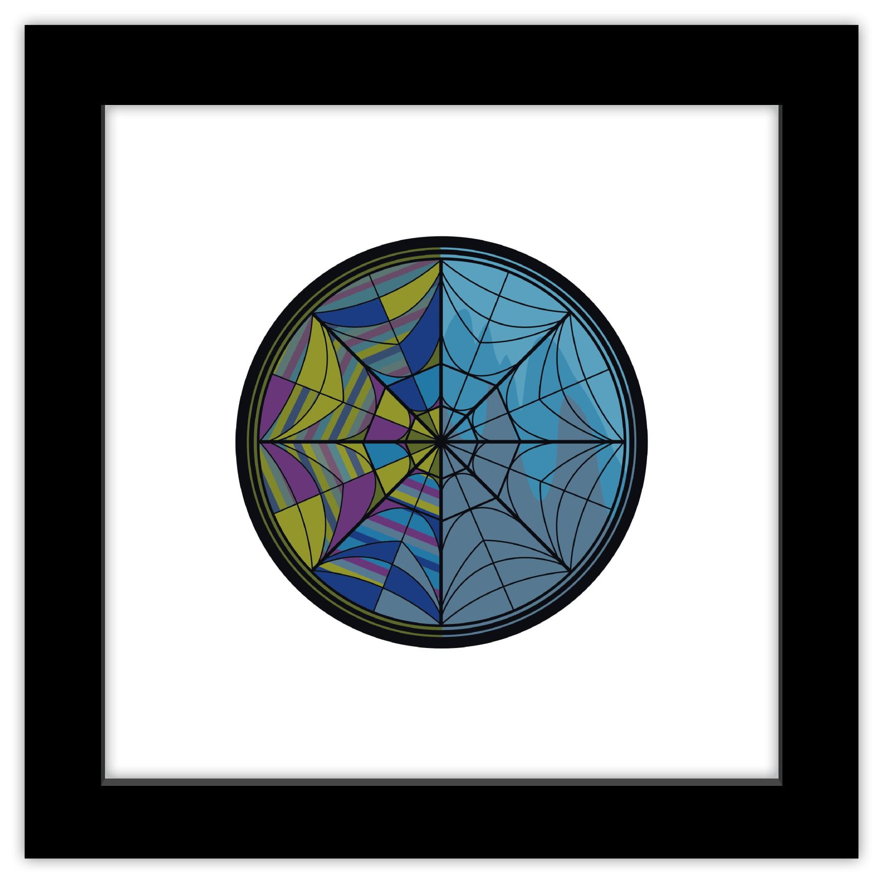 Gallery Pops Wednesday - Glass Art Wall Art, Black Framed Version, 12 ...