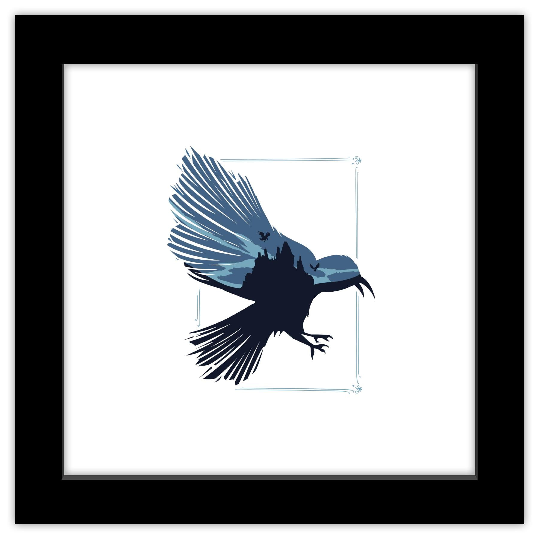 Gallery Pops Wednesday - Raven Wall Art, Black Framed Version, 12" x 12 ...