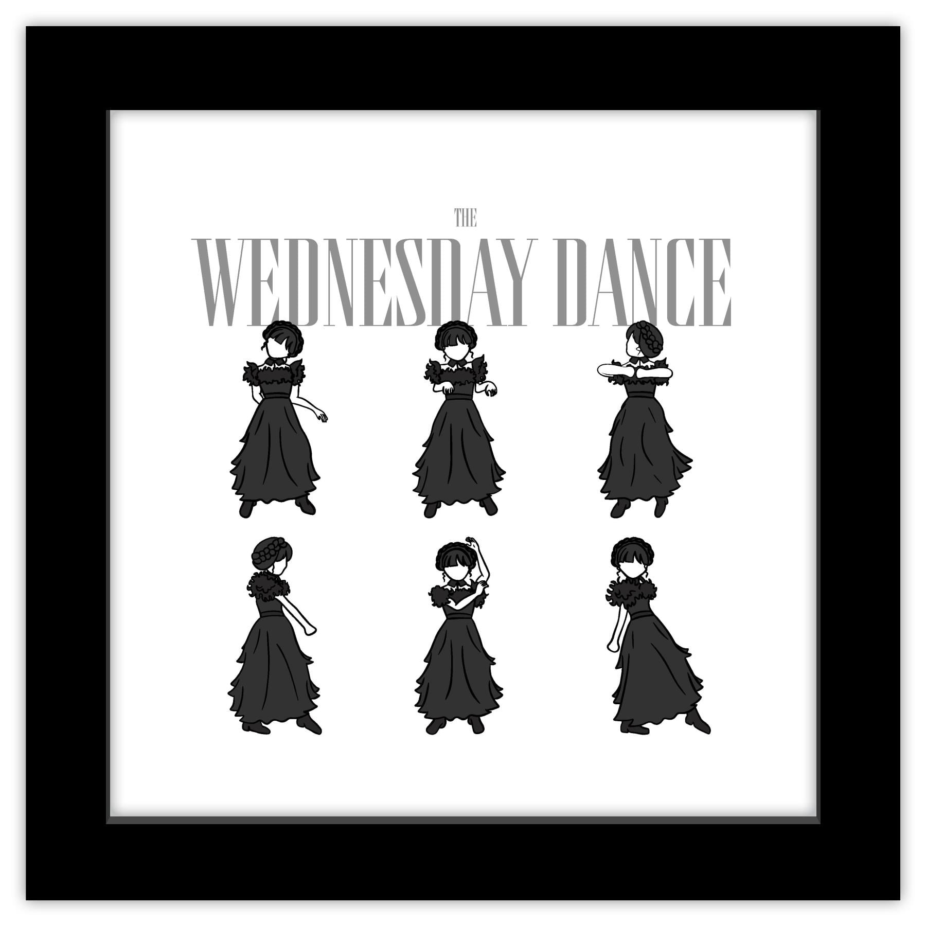 Gallery Pops Wednesday - The Wednesday Dance Illustrated Wall Art ...