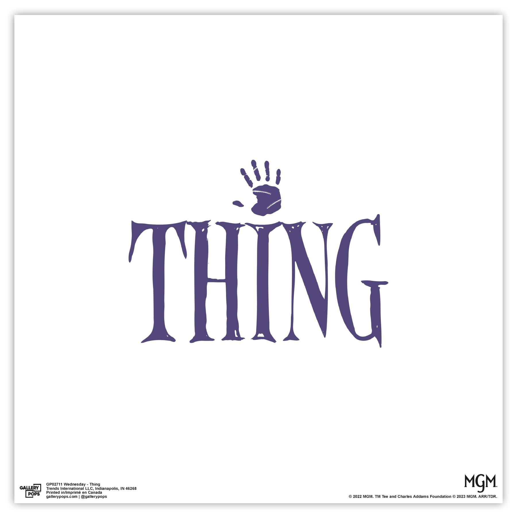 Gallery Pops Wednesday - Thing Wall Art, Unframed Version, 12" x 12 ...