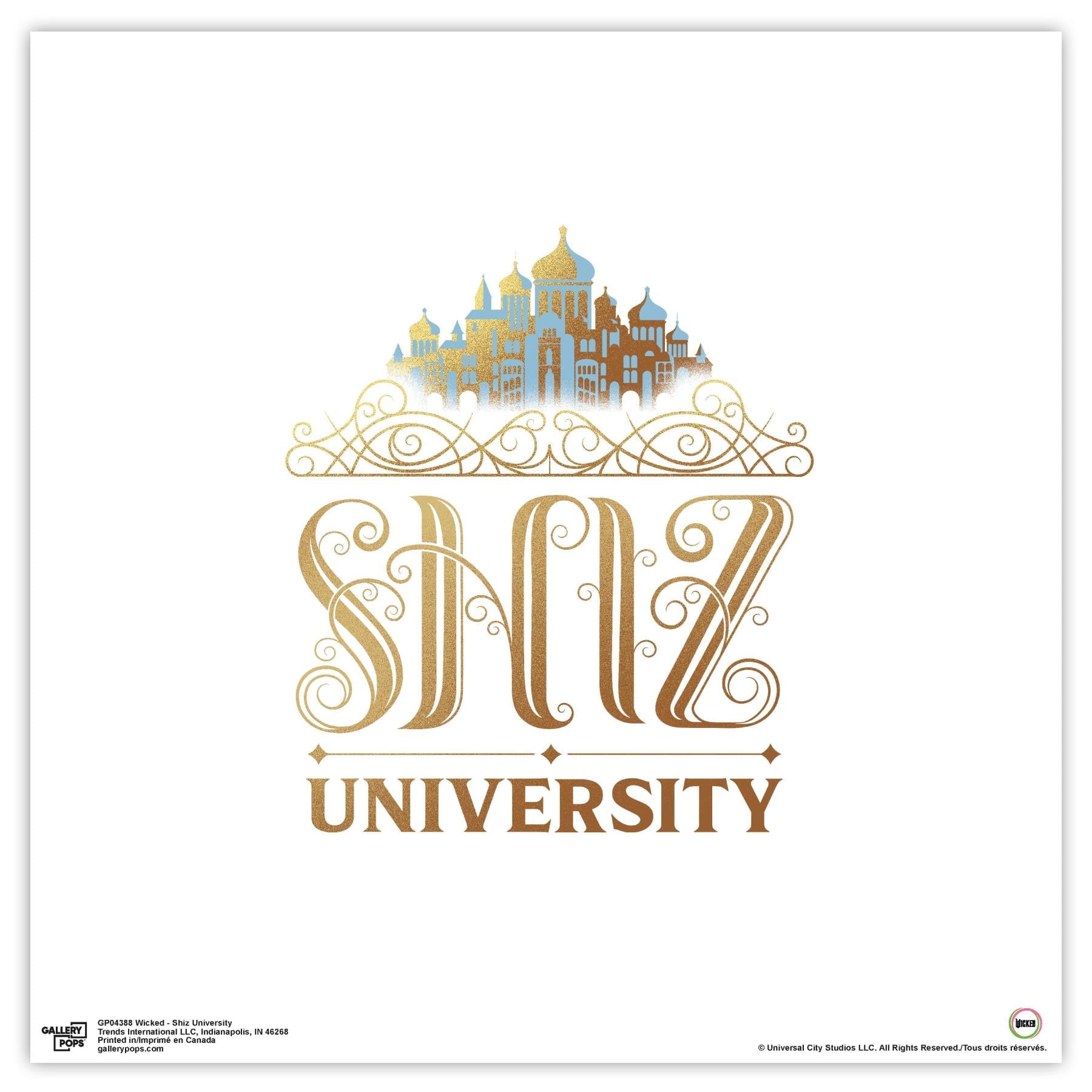 Gallery Pops Wicked - Shiz University Wall Art, Unframed Version, 12" x ...