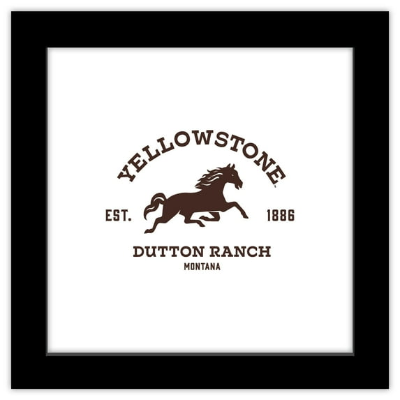 Gallery Pops Yellowstone - Dutton Ranch Montana Wall Art, Black Framed ...
