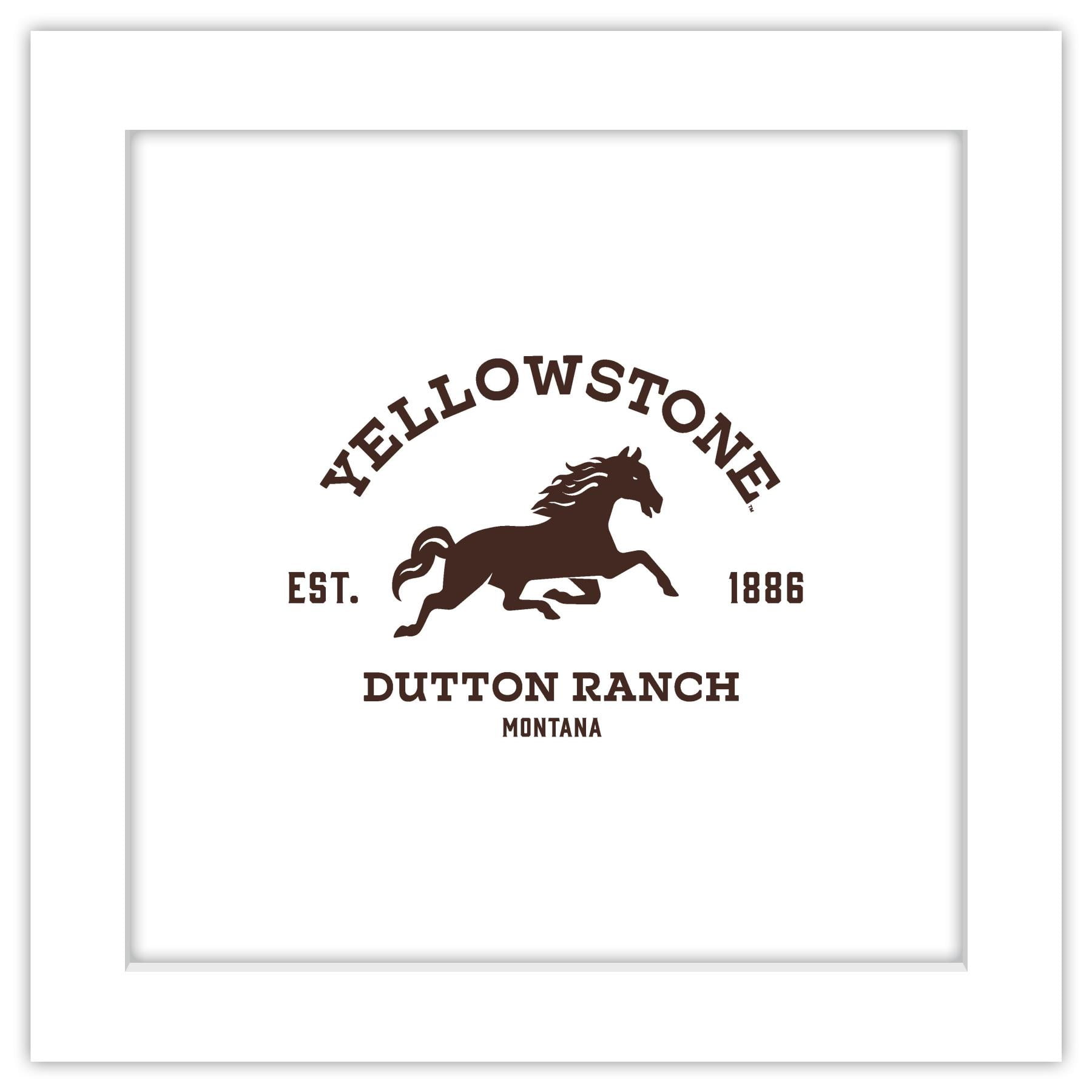 Gallery Pops Yellowstone - Dutton Ranch Montana Wall Art, White Framed ...