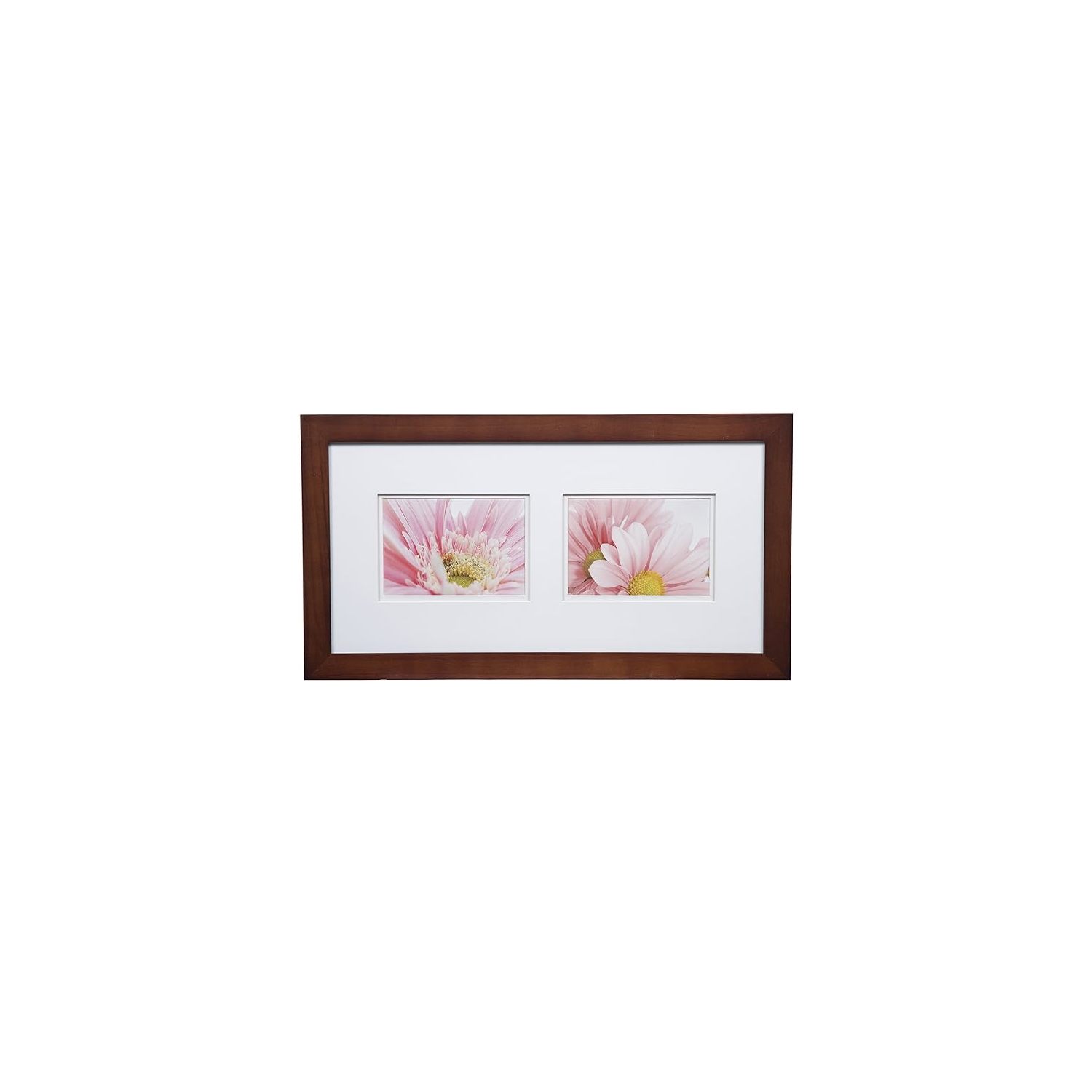 Gallery Solutions - 10"x20" Walnut Rectangular Photo Frame Wall Mount ...