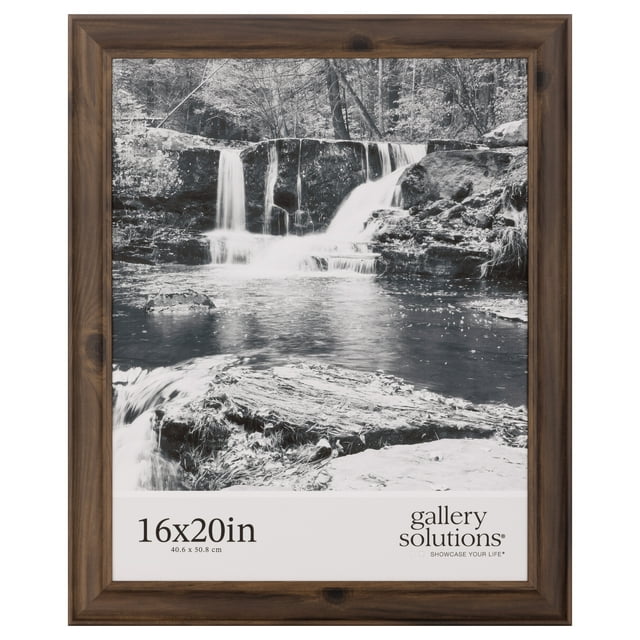 Gallery Solutions 16"x20" Photo Frame - Large Walnut Wall Poster Frame ...