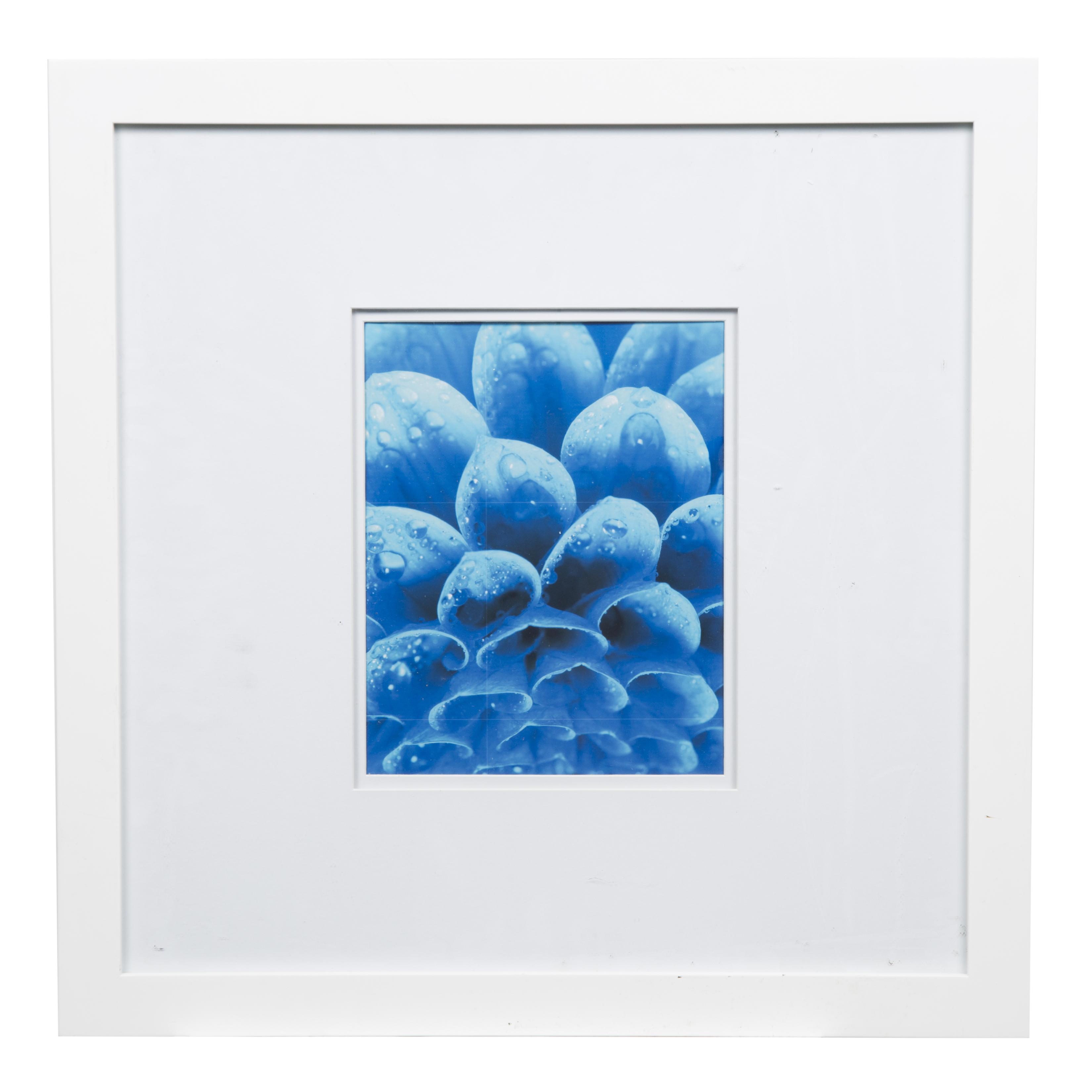 Gallery Solutions 18x18 Flat White Wall Frame With Double White Mat For