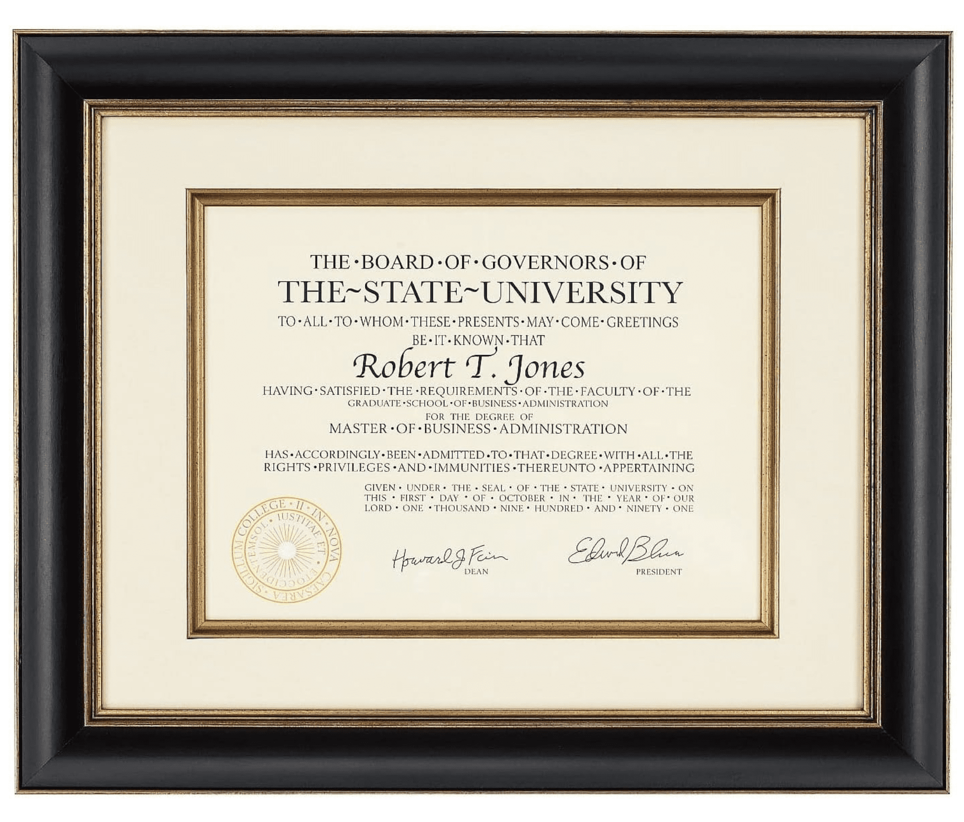 Gallery Solutions Artcare Tuscan Collection Black and Gold Archival ...