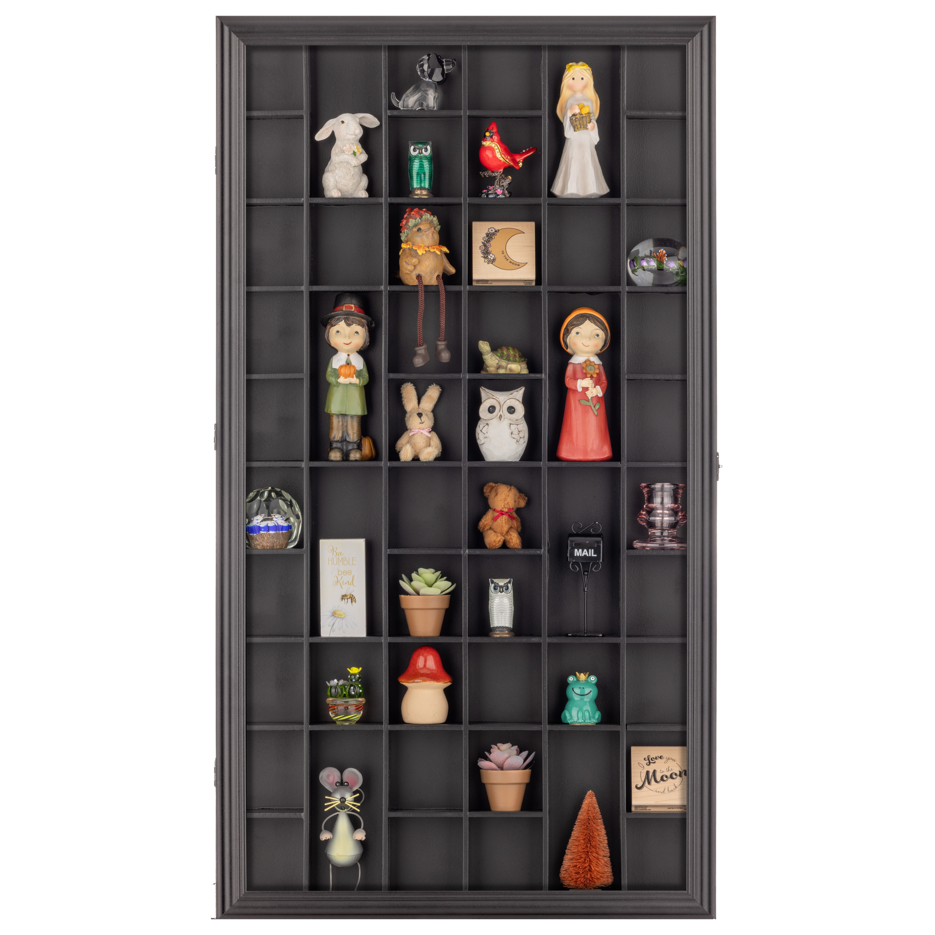 Jumbo Wall Hanging Wooden Shot Glass Display Case - Natural - Walmart.com