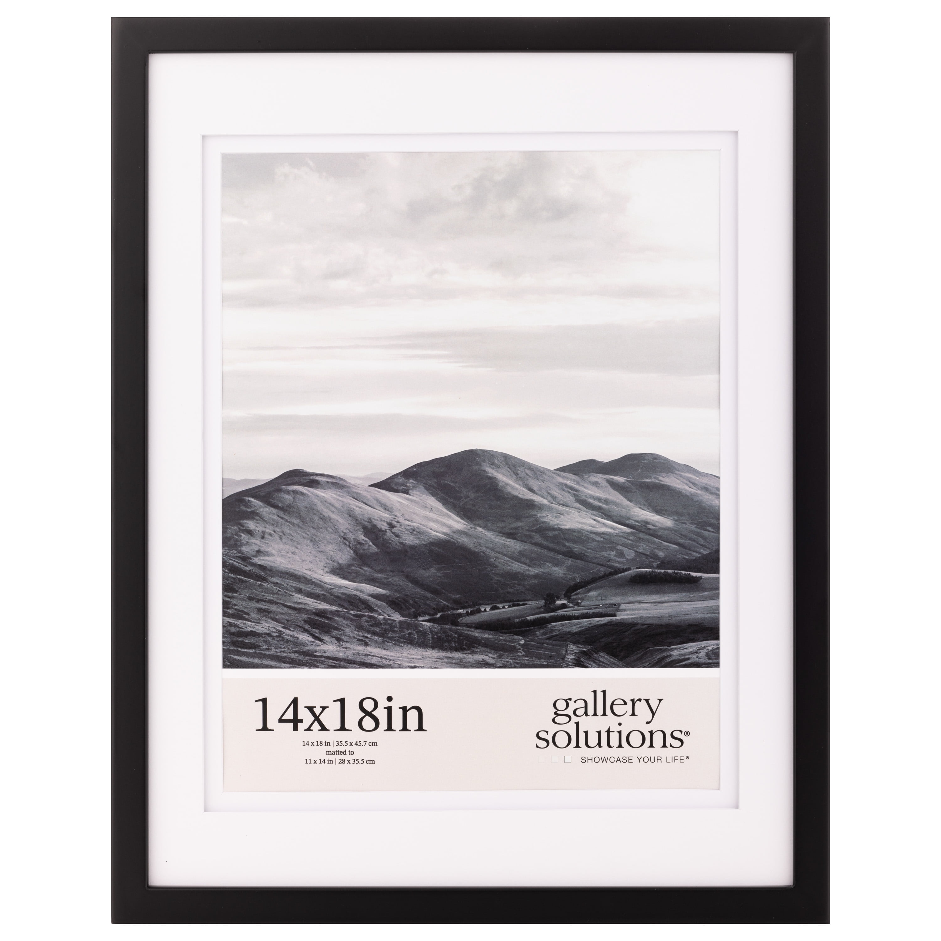 Gallery Solutions - Size 14"x18" Double Airfloat Mat Picture Frame ...
