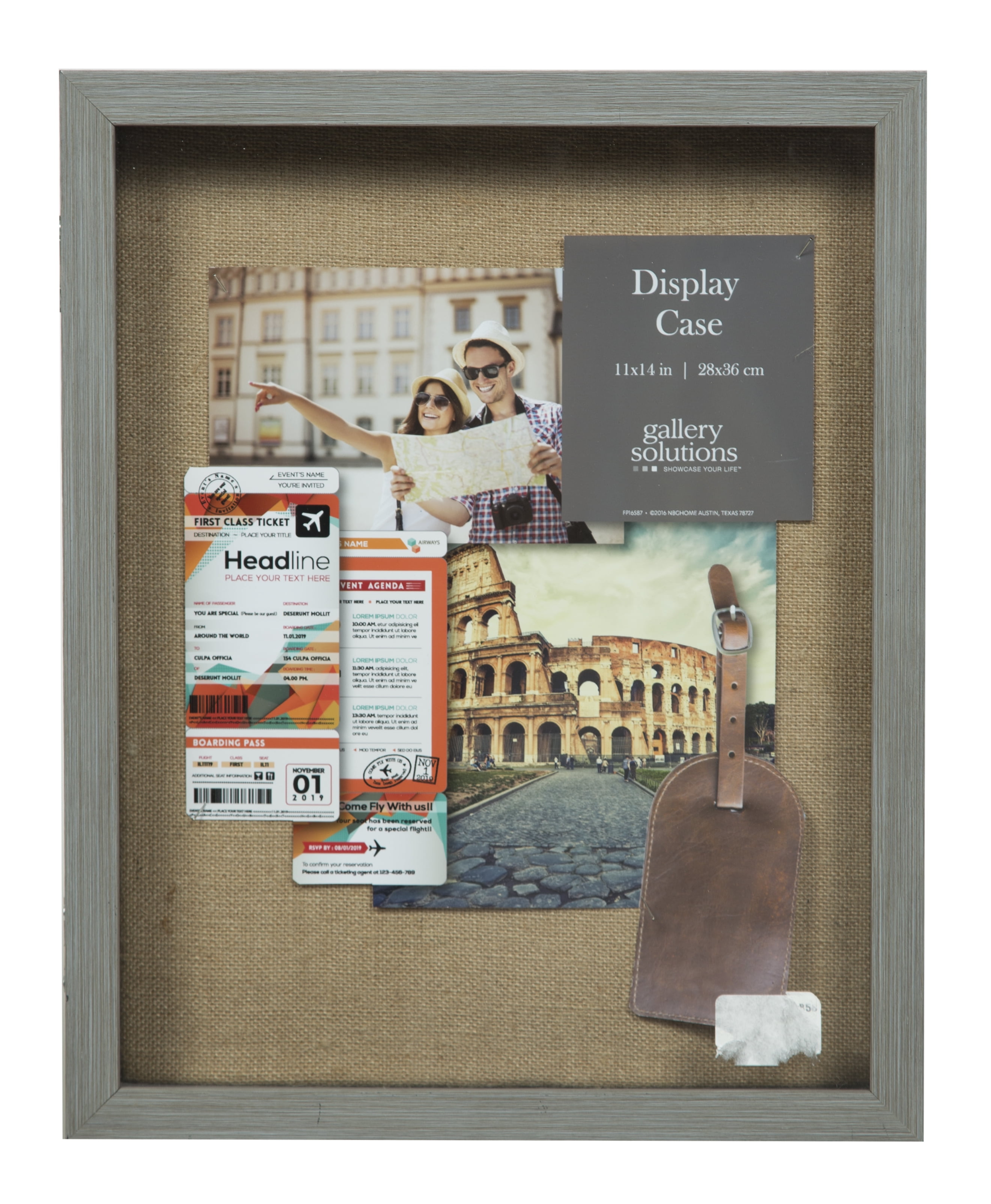 Gallery Solutions Wood Shadow Box, Gray - Walmart.com