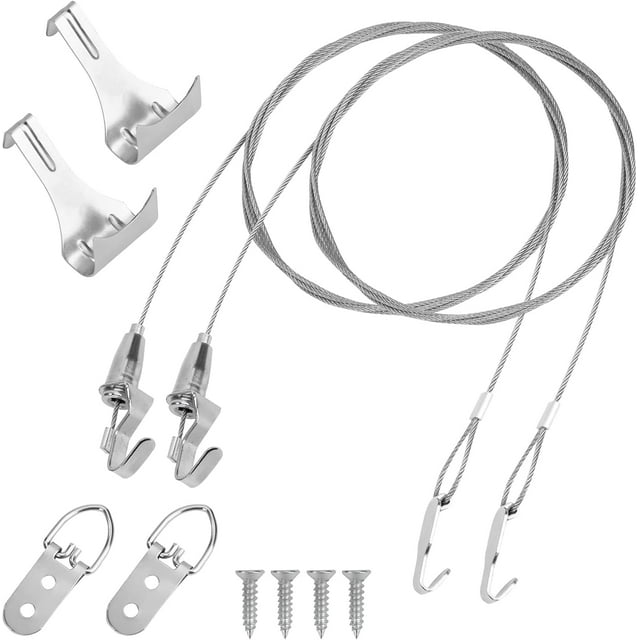 Gallery Wall Wire Hook Set: Invisible Loop Cord For Professional ...
