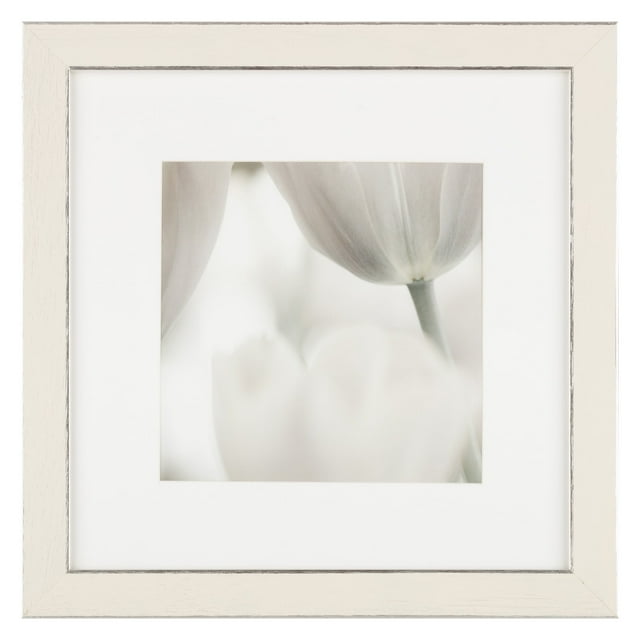 Gallery White & Silver Frame with Mat by Studio Décor® - Walmart ...