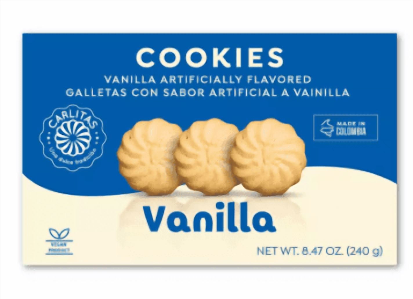 Galletas Carlitas -Vanilla Cookies 8.47 oz - Walmart.com