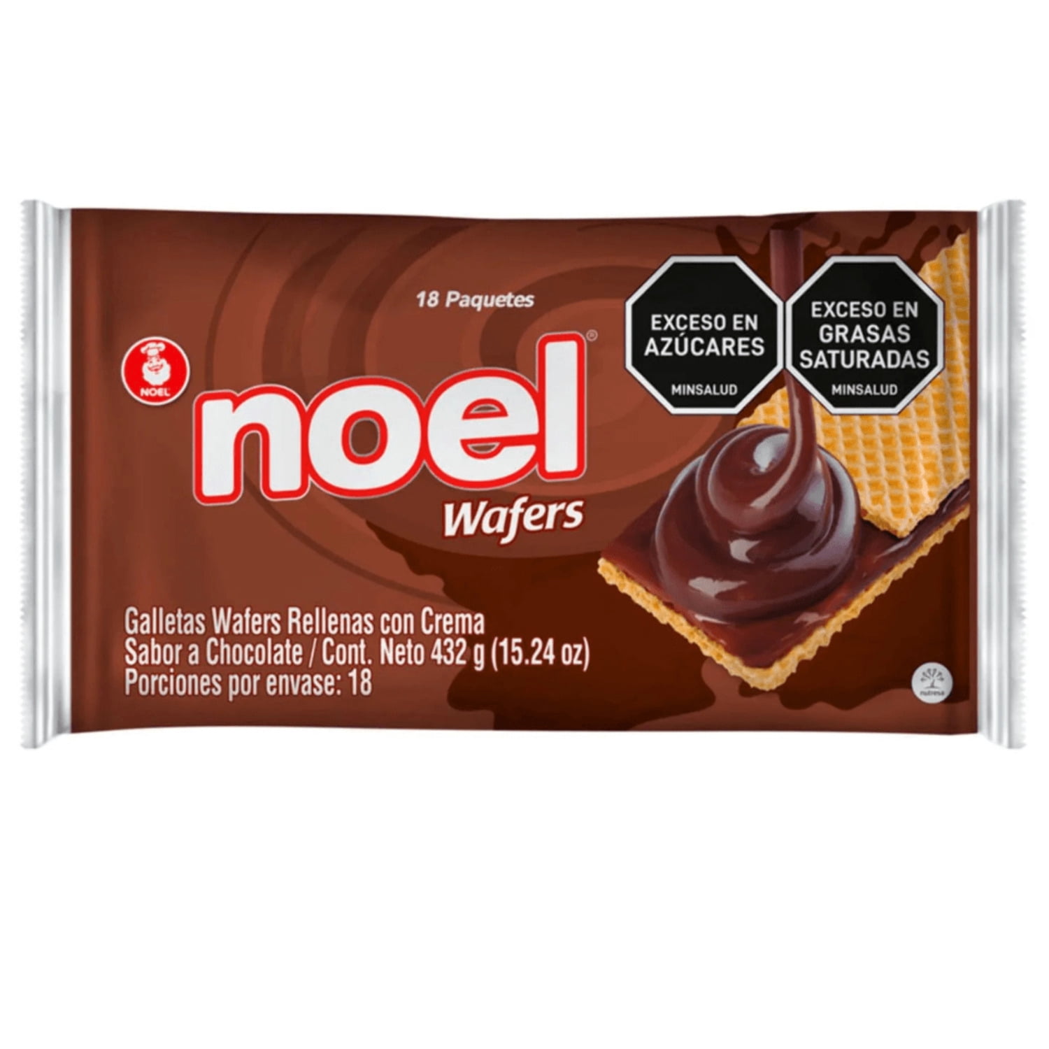Galletas Chocolate Wafer Noel - 432g - Wafer Cookies with Chocolate ...