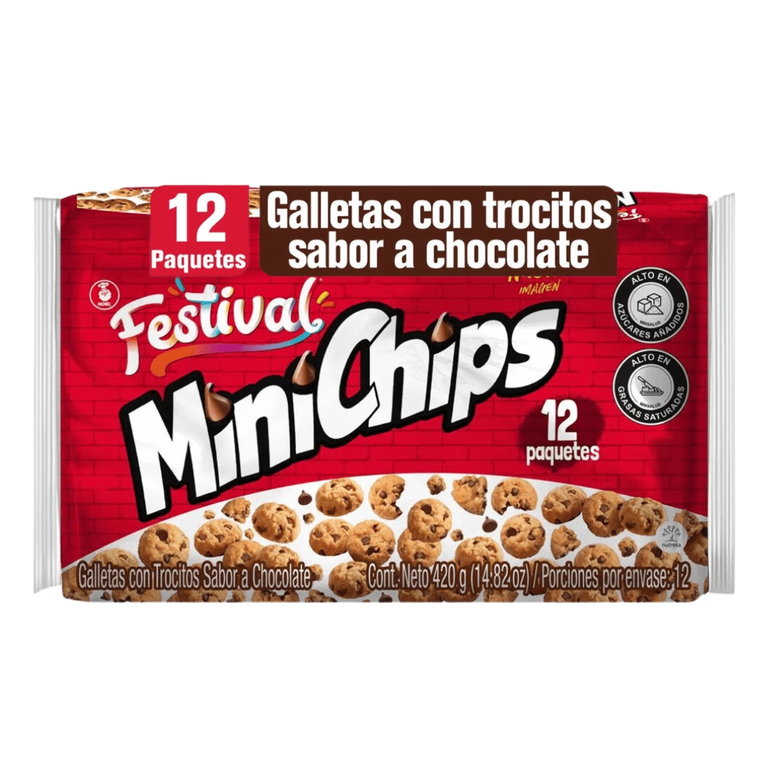 Galletas Noel Festival Minichips 14.82oz - 12 Pack - Walmart.com