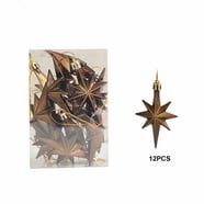 CASAFUN Glitter Star Tree Topper,Christmas Small Tabletop Mini Desk Top ...