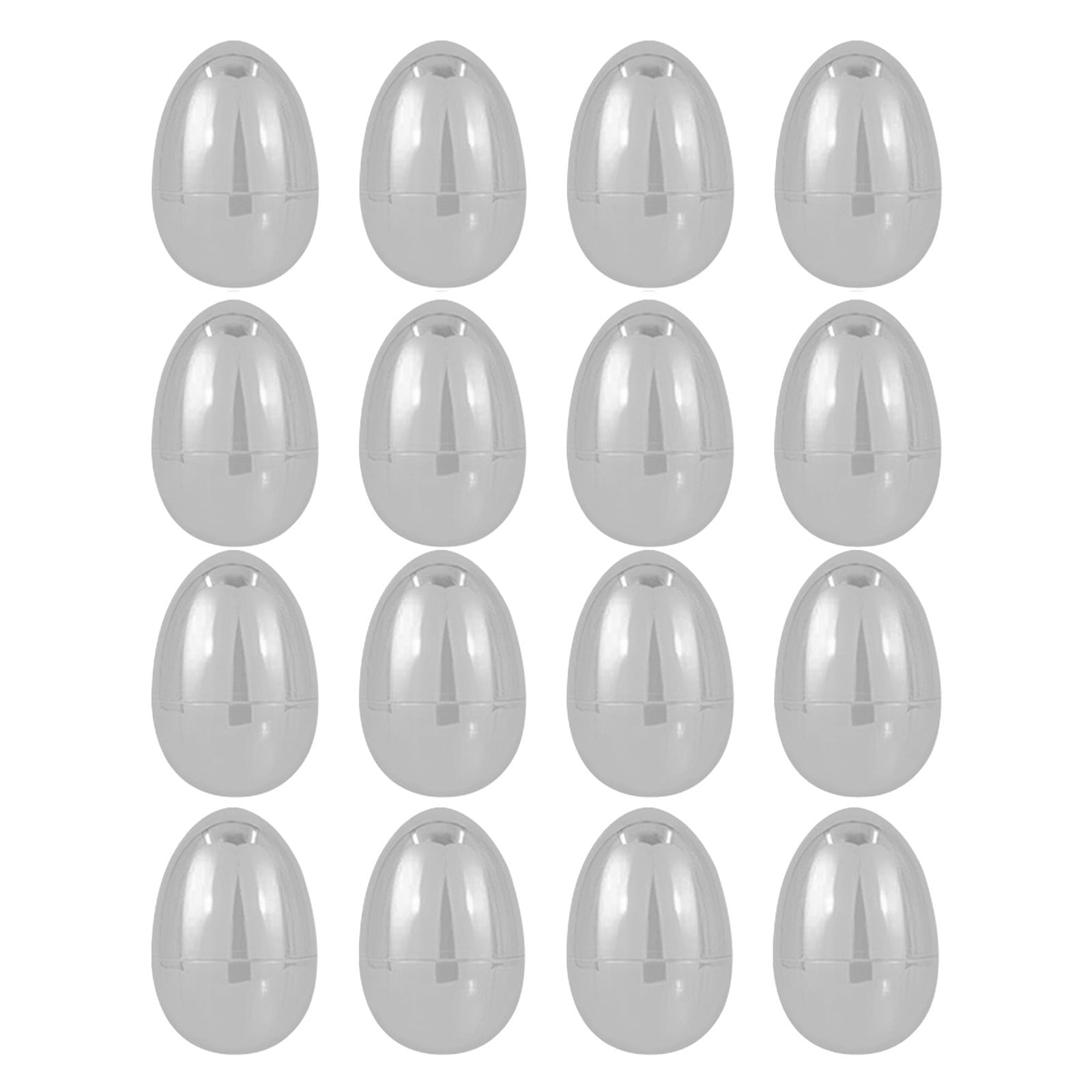 Gallickan 16 Pack Easter Eggs, Life-Size Plastic Eggs Fillable Empty ...