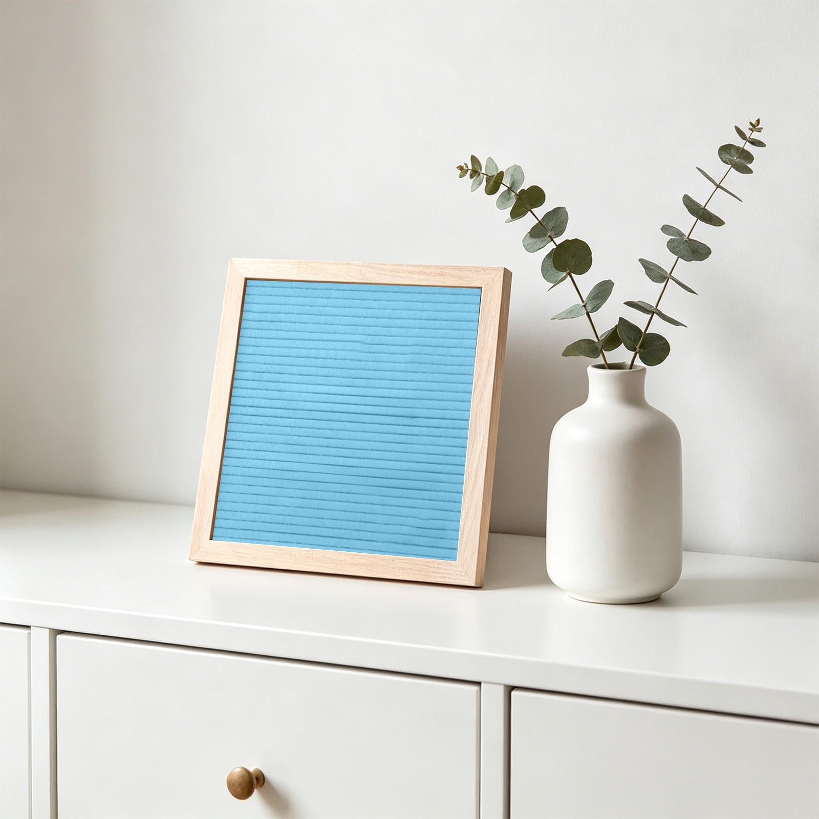 Gallickan 25x25cm Wooden Message Board, Handmade Felt Letter Board with ...